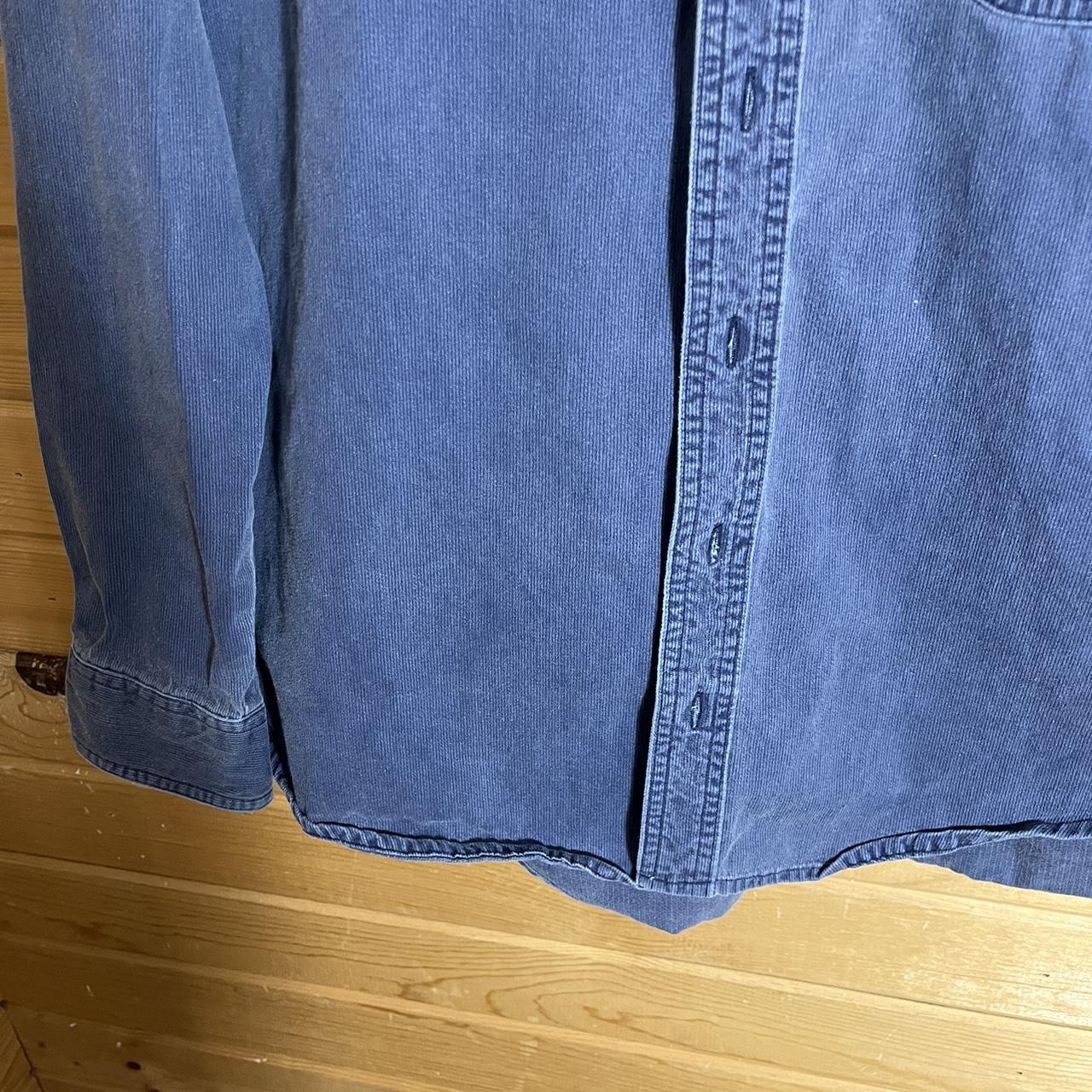 vintage 90s blue denim button up Hummer shirt size... - Depop