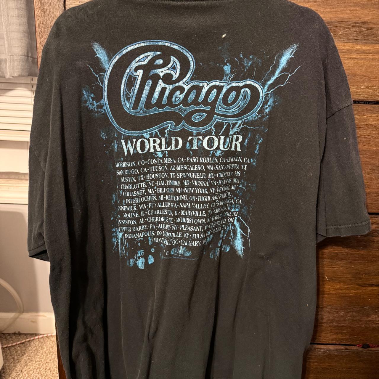 Vintage Chicago Band T Shirt Graphic Grunge Skater... - Depop