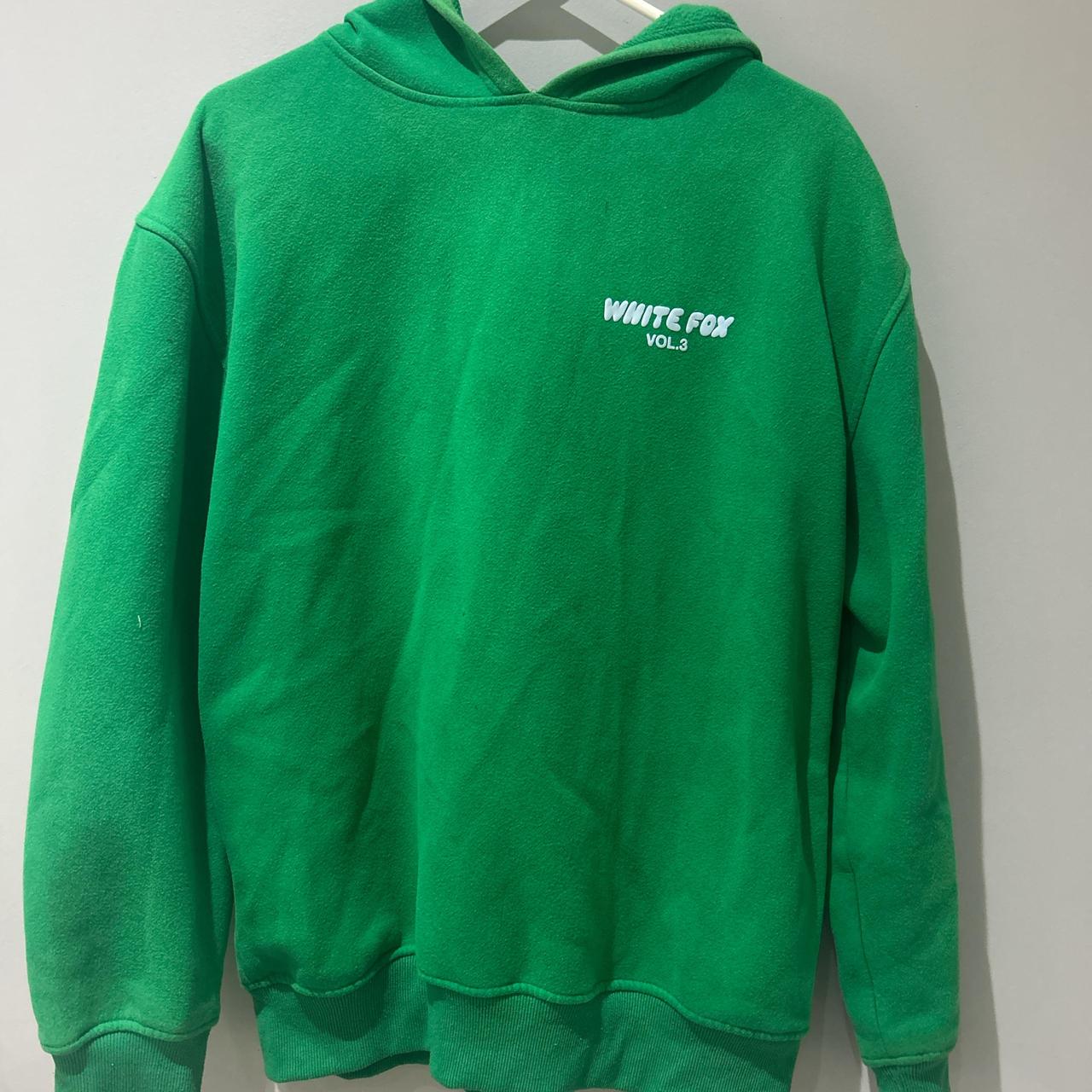 green white fox vol 3 hoodie (fits size 8-12... - Depop