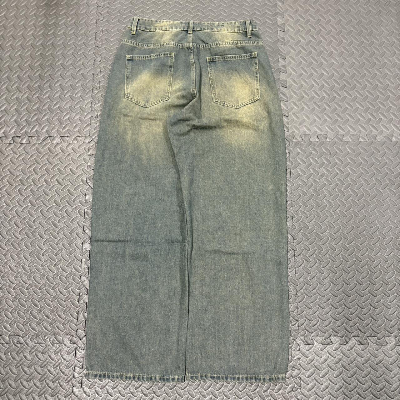 Baggy Dark Soil Wash Jeans - 33x30 - 10.5” leg... - Depop