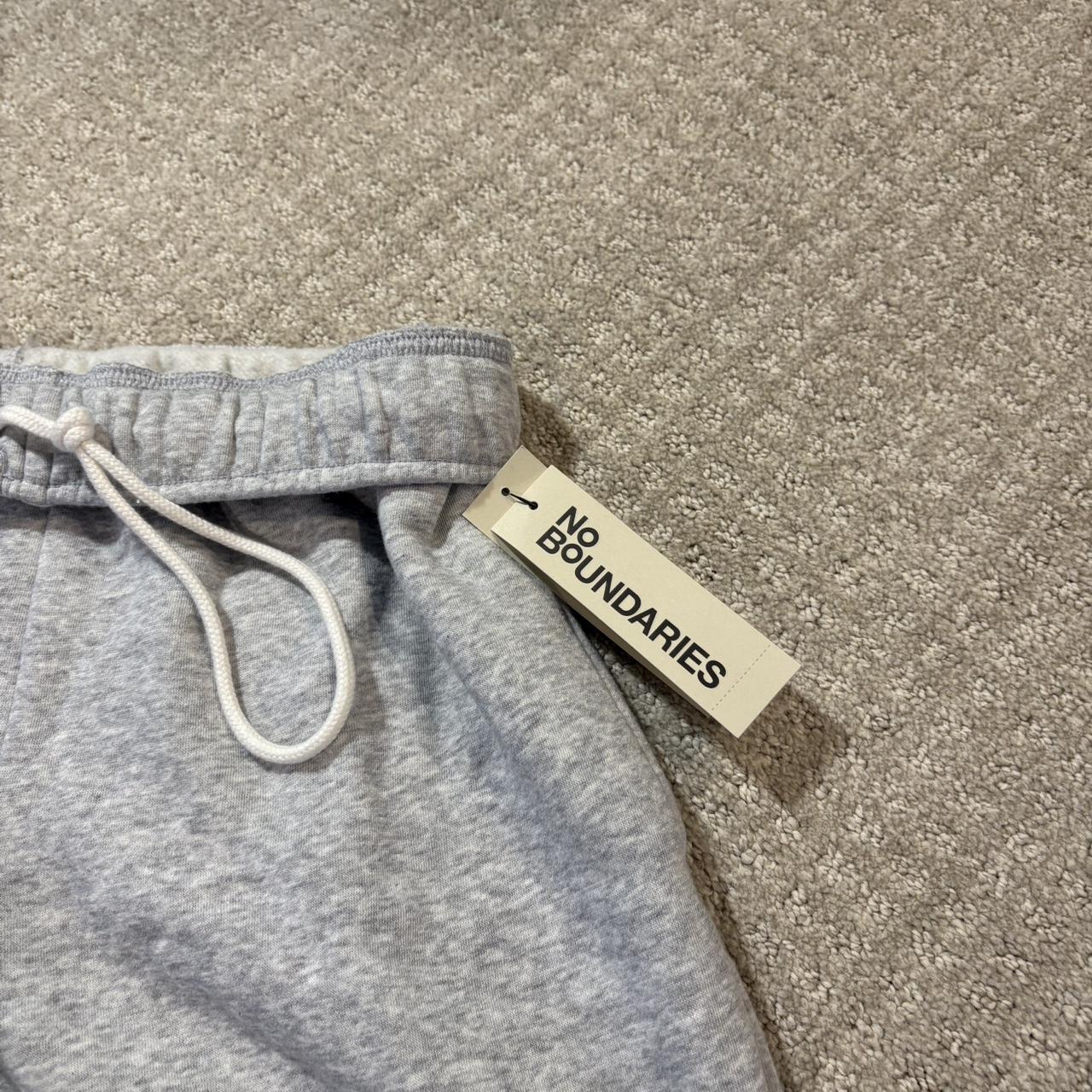 No Boundaries Baggy Grey Sweats - small CAN SHIP... - Depop