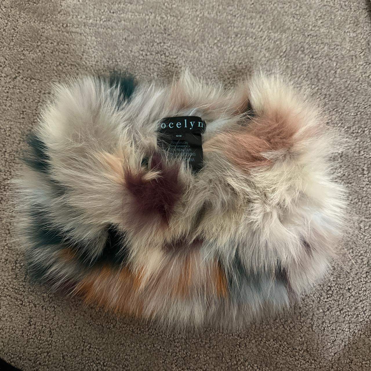 Jocelyn Fur neck wrap 70% nylon 30% spandex 100%... - Depop