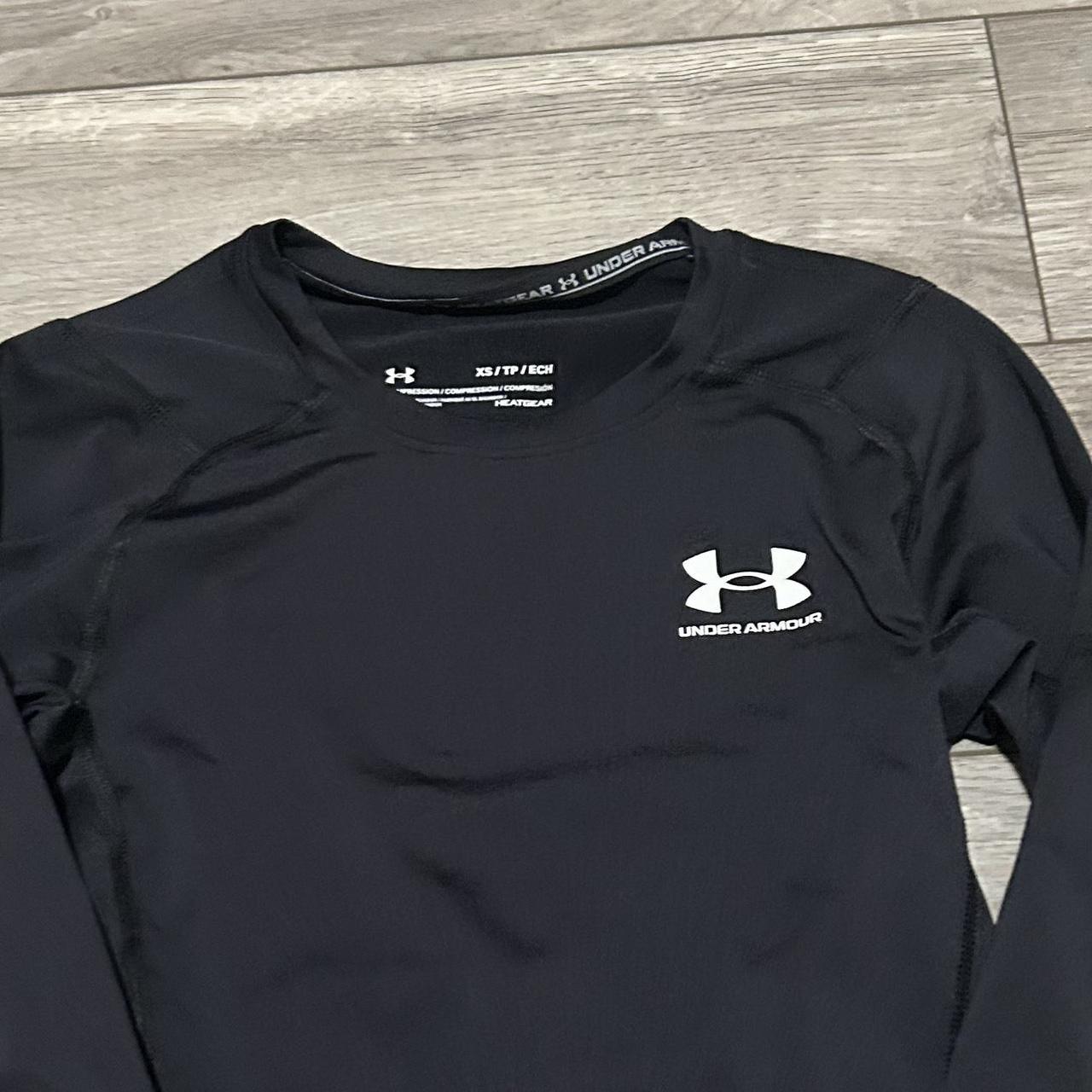 under armor compression shirt been worn once long... - Depop
