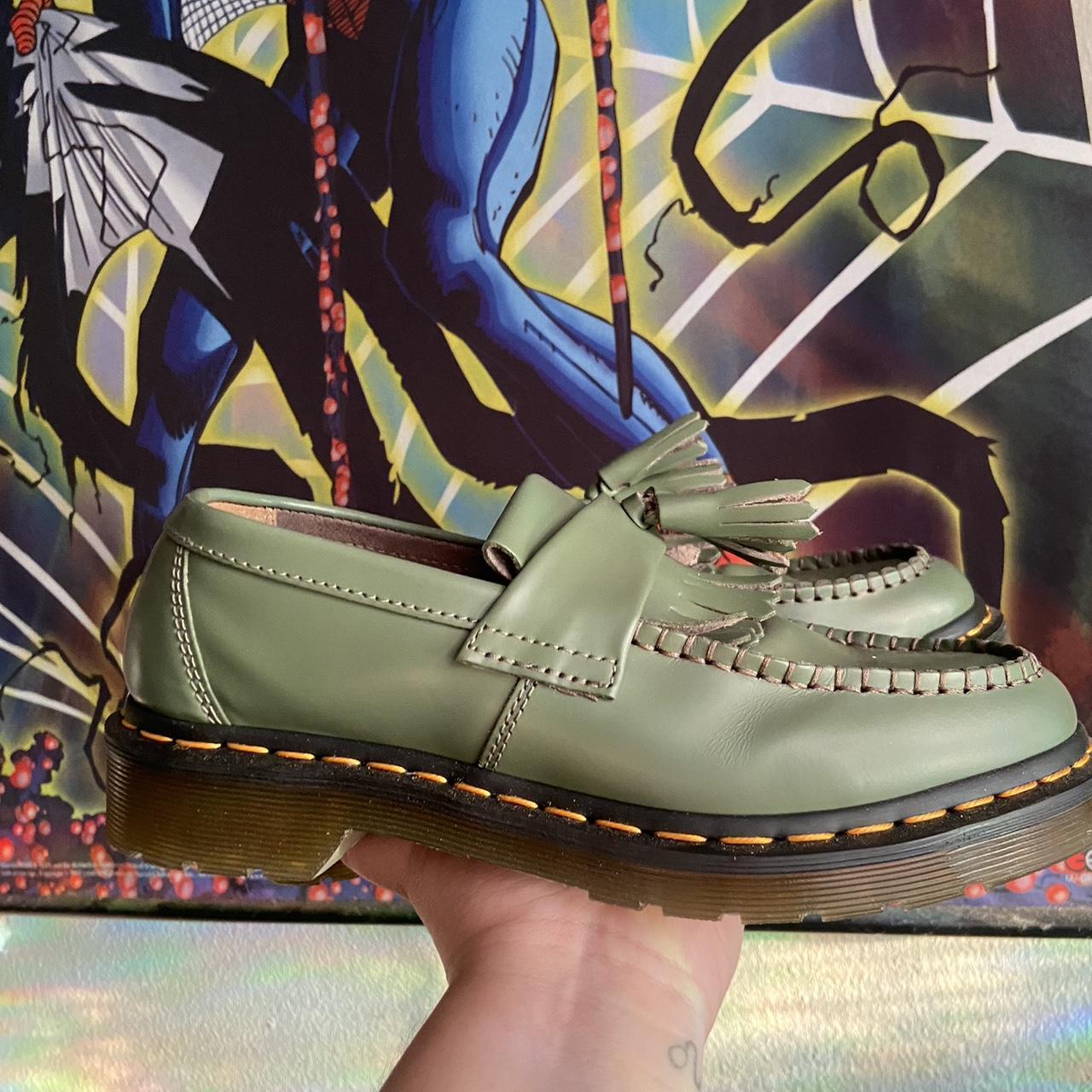 DOC MARTENS ADRIAN CARRARA LEATHER TASSEL... - Depop