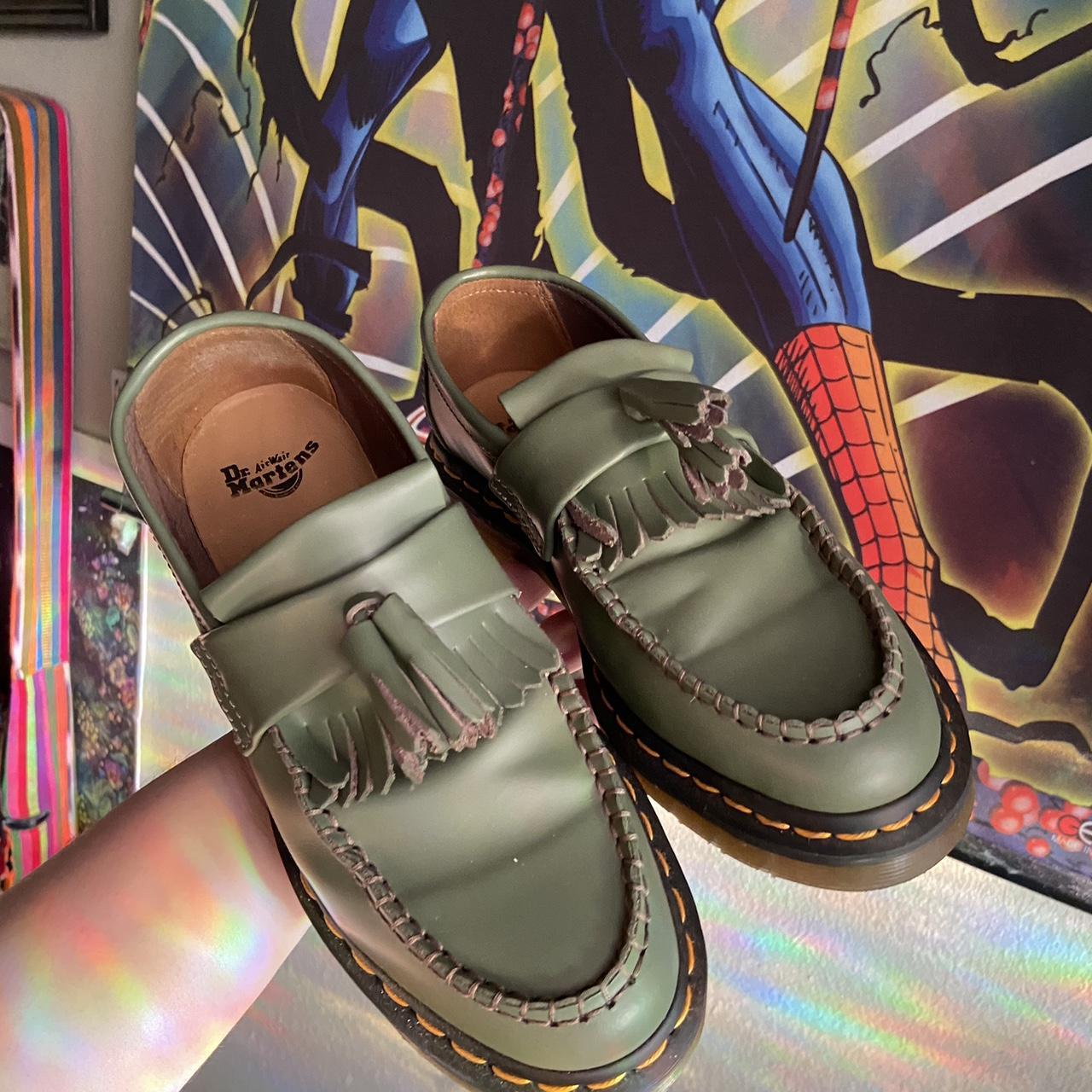 DOC MARTENS ADRIAN CARRARA LEATHER TASSEL... - Depop