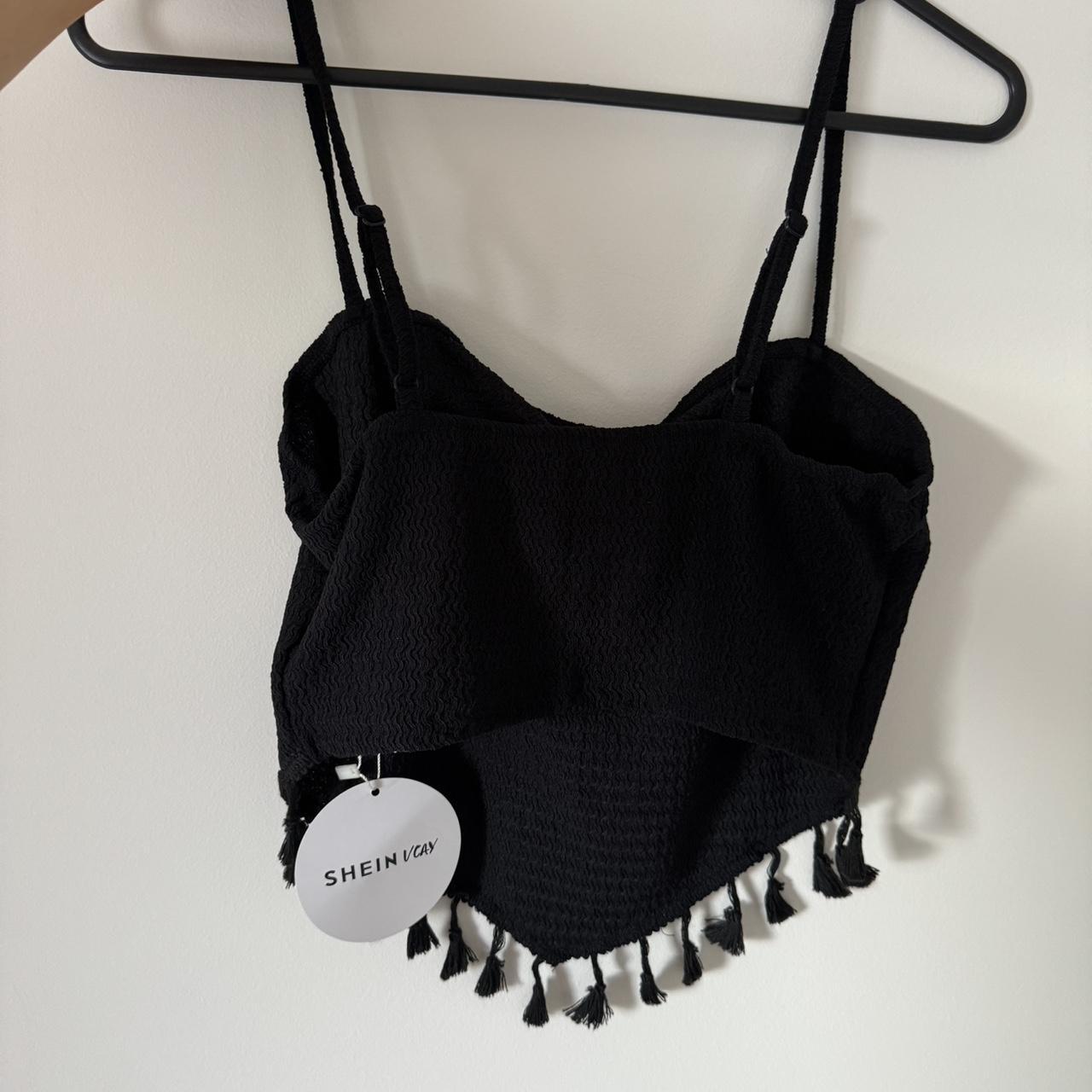 Black crop tags on never worn Size M - Depop