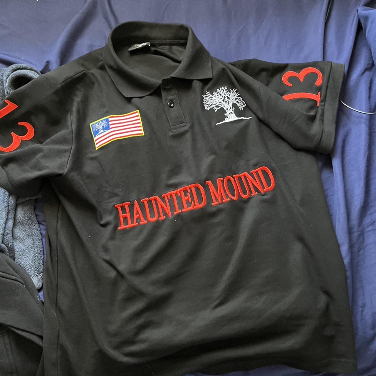 Sematary haunted mound tour polo worn once during... - Depop