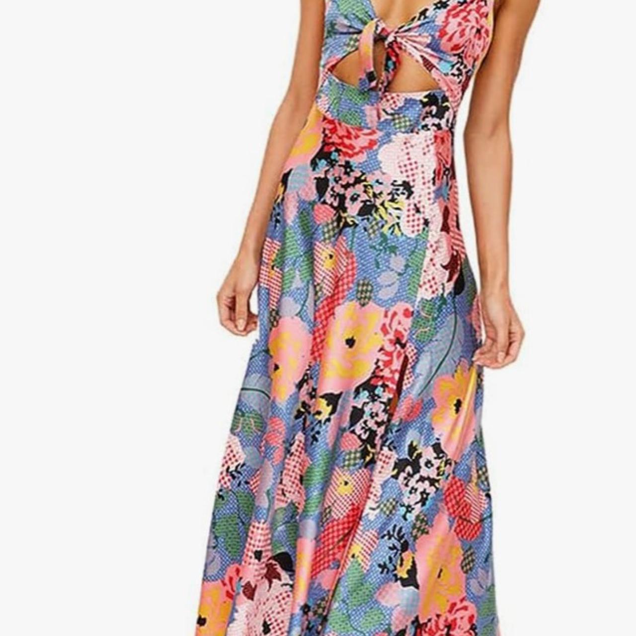 size 12 multi coloured dress - Depop