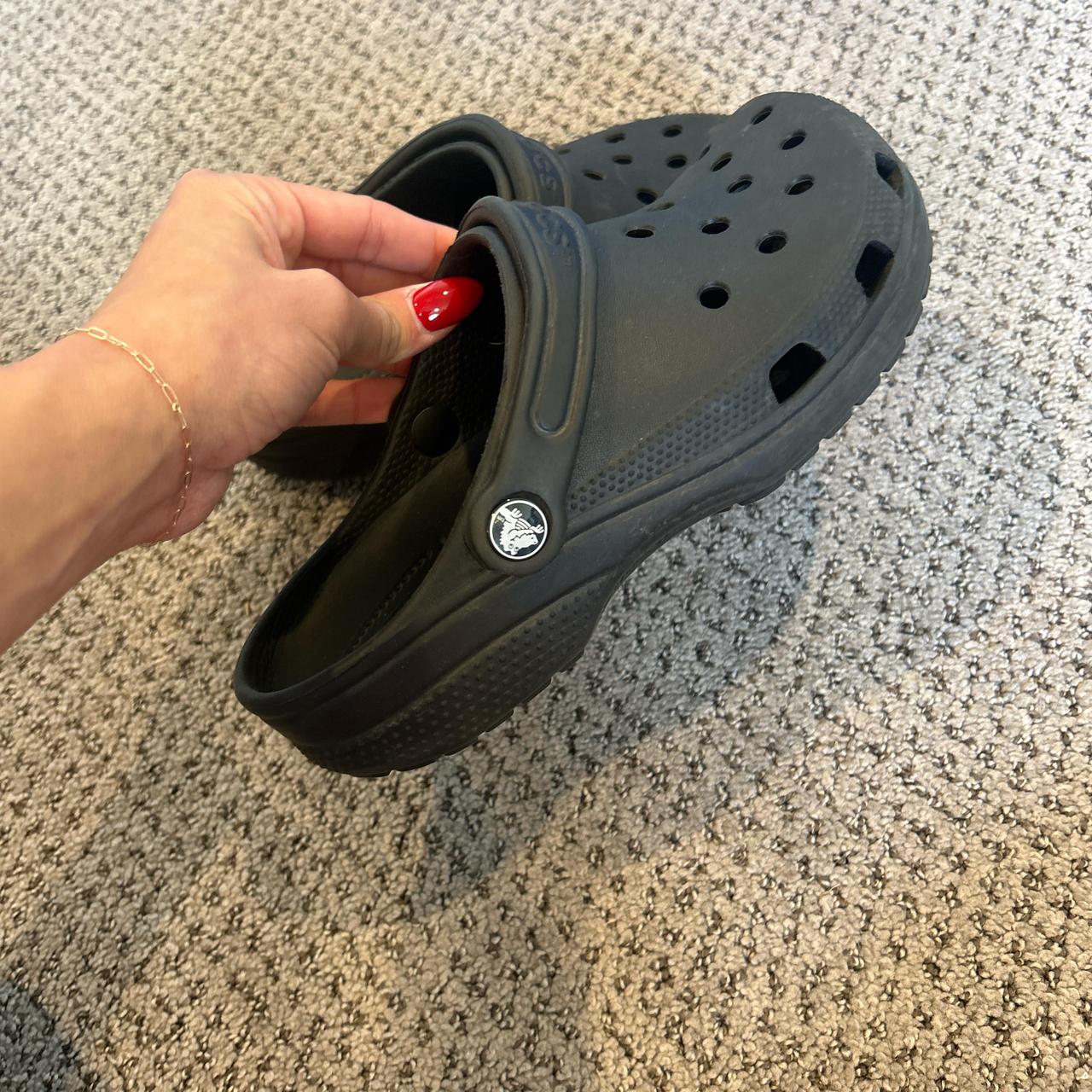 Black crocs - Depop