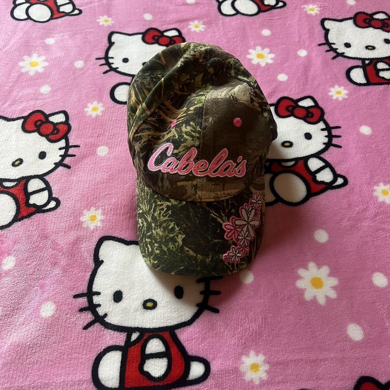 camo and pink y2k 2000s hat -cabela’s... - Depop