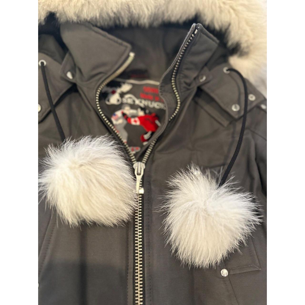 Moose Knuckles Women's Gray Debbie Beaver Jacket... - Depop