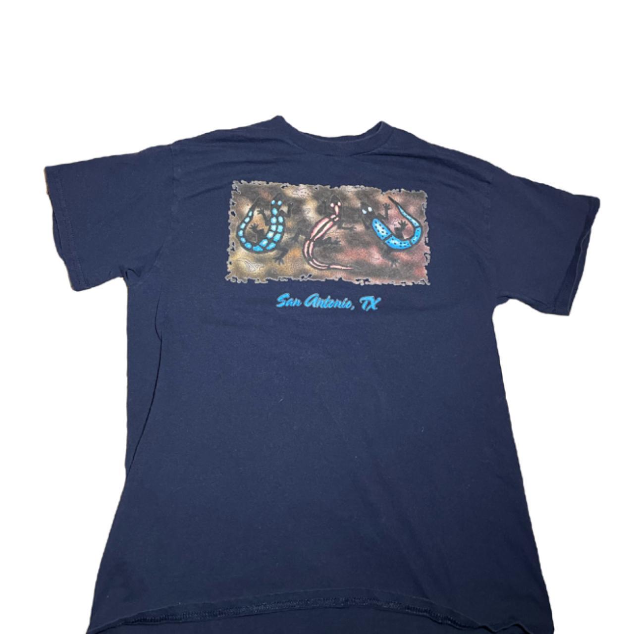 Men’s Blue Desert Lizard Shirt Medium (?) ask for... - Depop