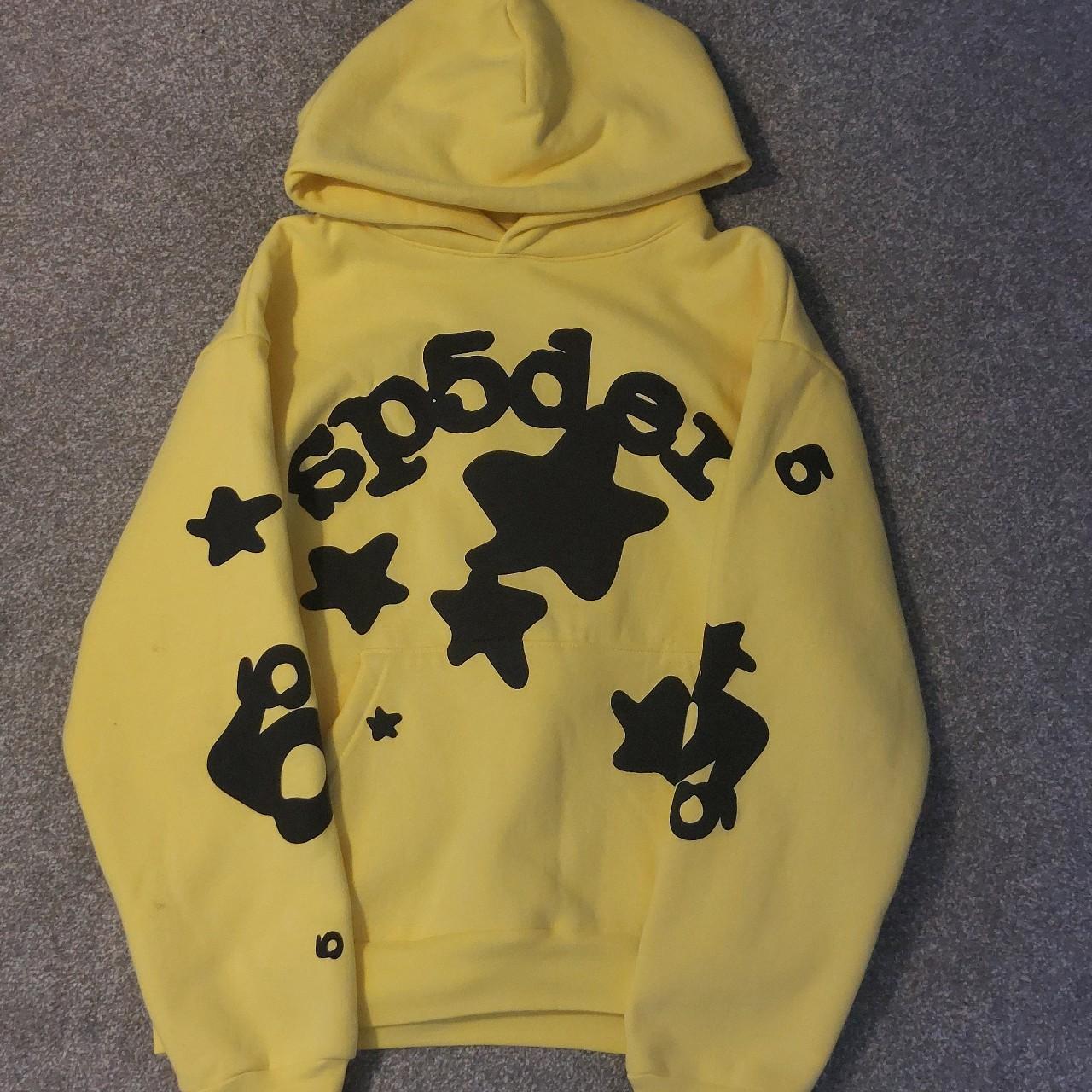 🟡YELLOW BELUGA SP5DER HOODIE🟡 ... - Depop