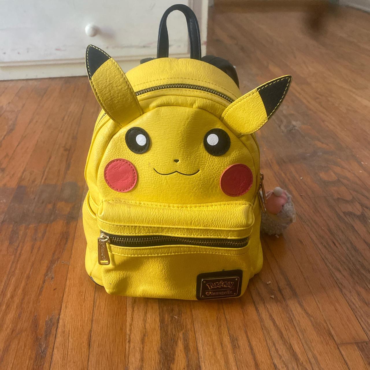 Pikachu Lounge fly backpack with extra keychain... - Depop