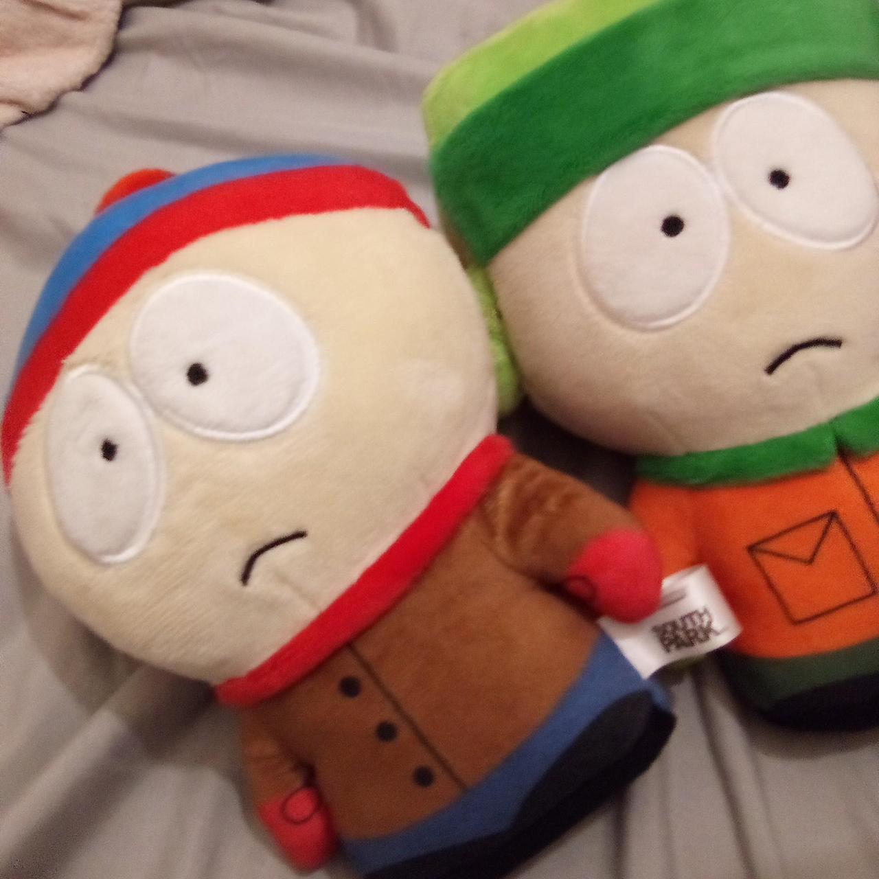 Kyle and stan southpark official kidrobot plushies... - Depop
