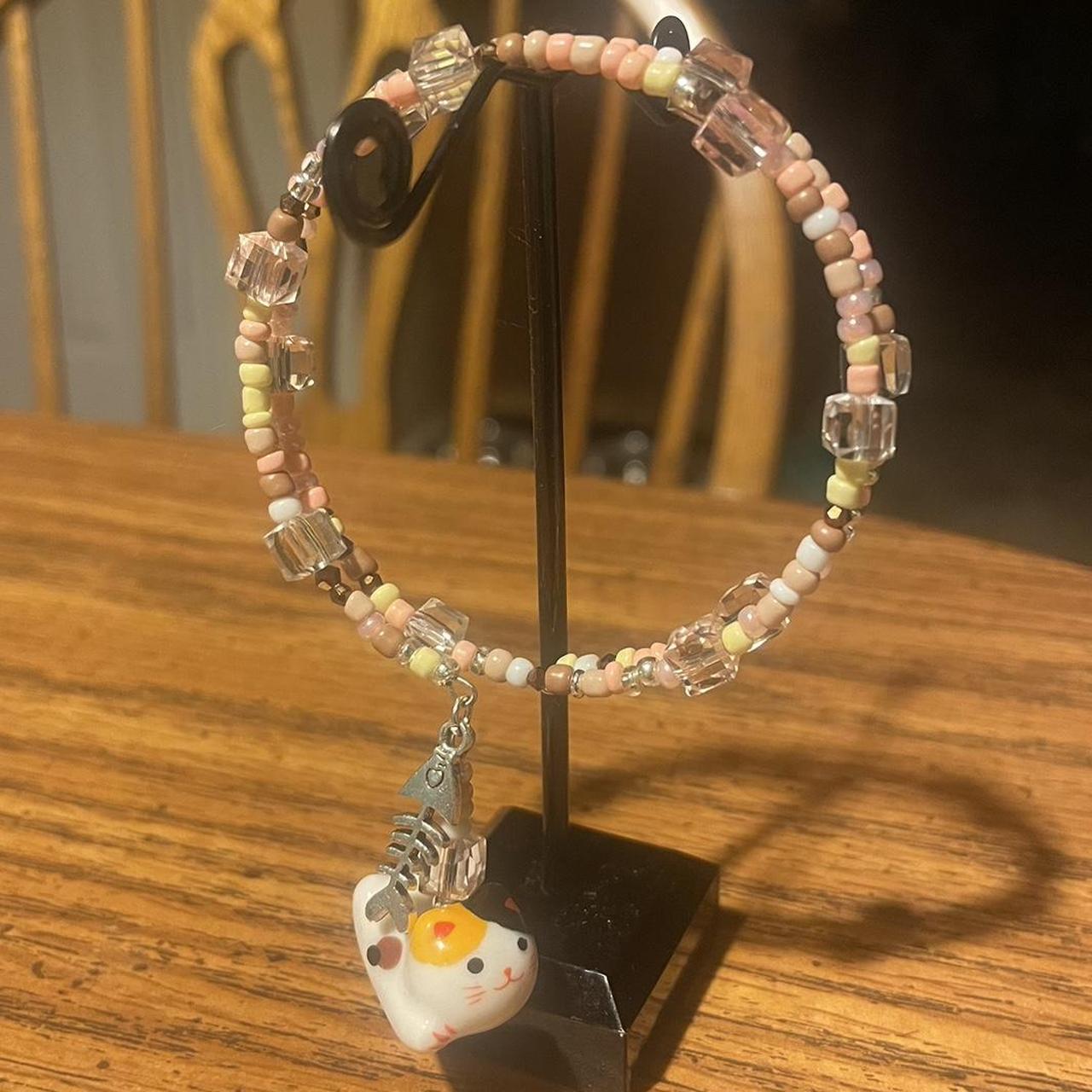 #handmade #calico #cat #bracelet - Depop