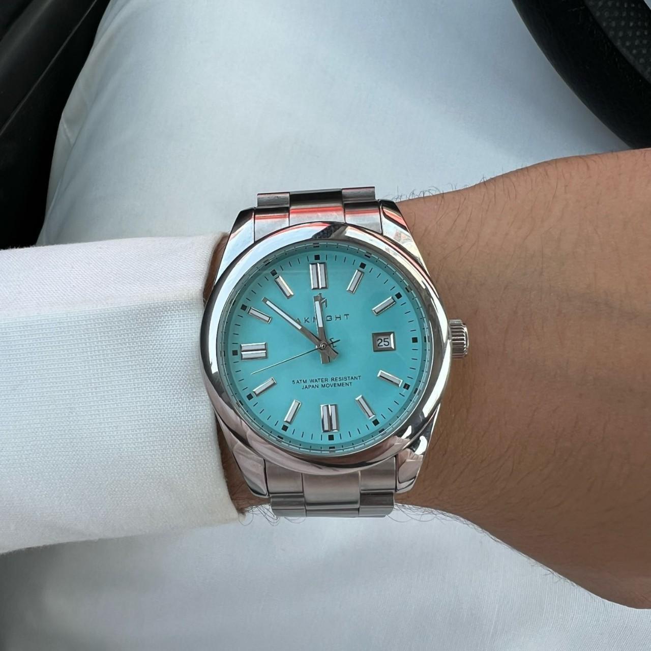 AKNIGHT Old Money Vintage Style Mens Silver Watch... - Depop