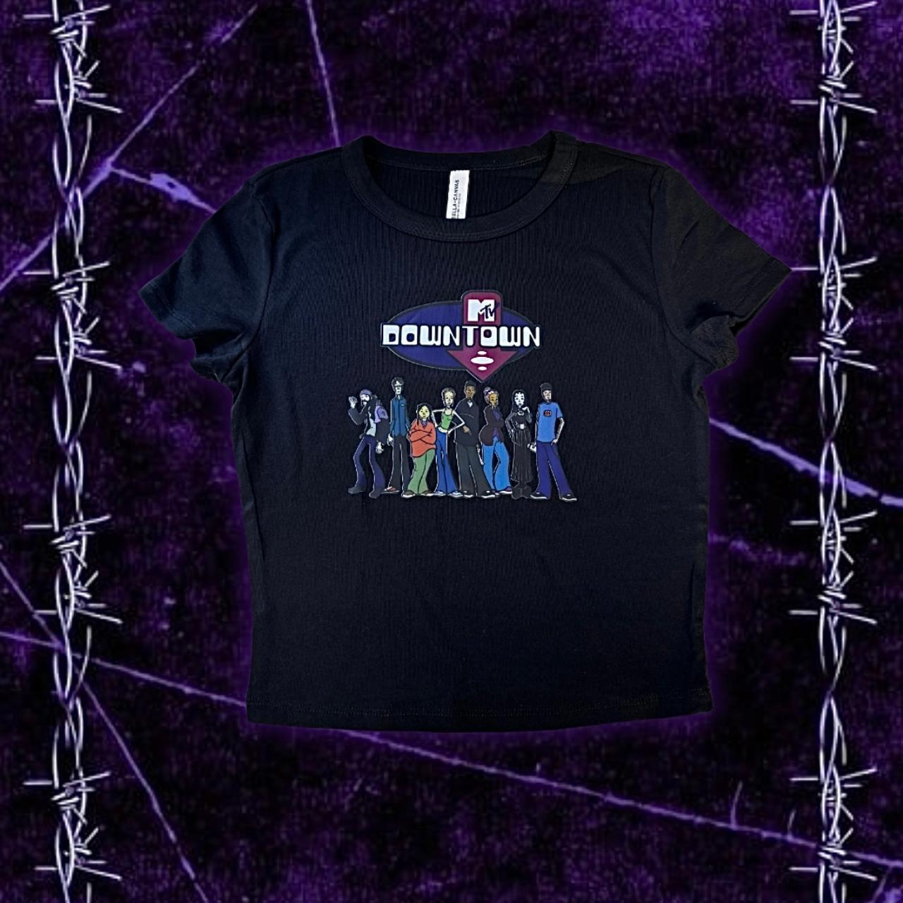 90s MTV downtown official babydoll tee. All... - Depop