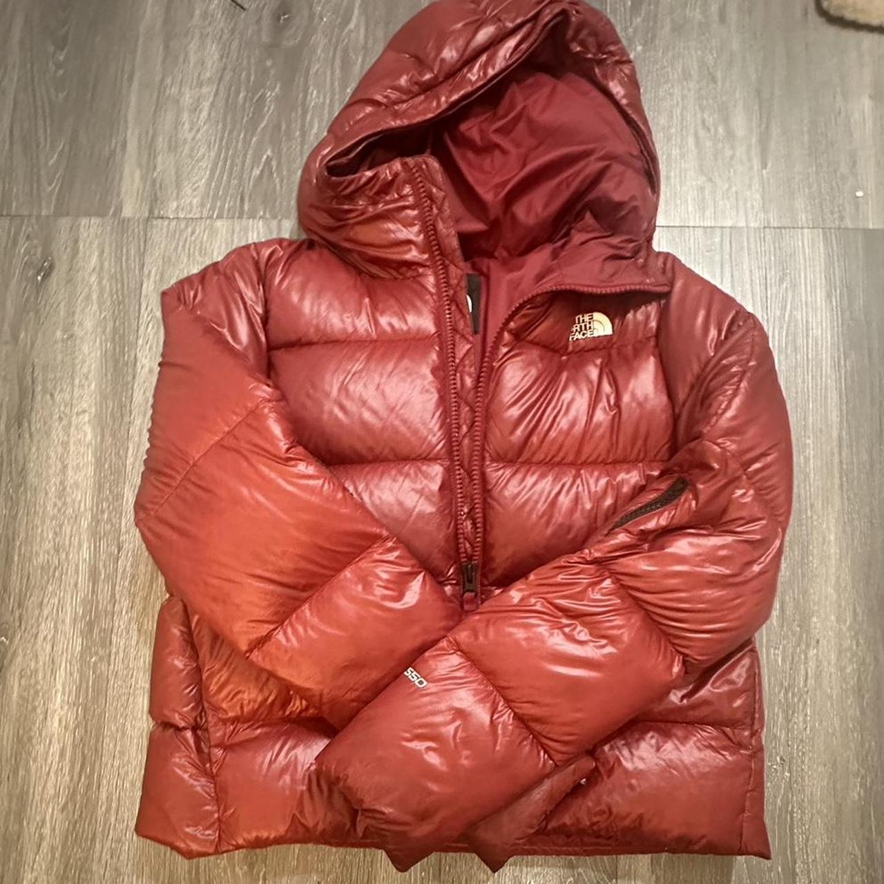 Red North Face Puffer Jacket Women’s S Has some... - Depop