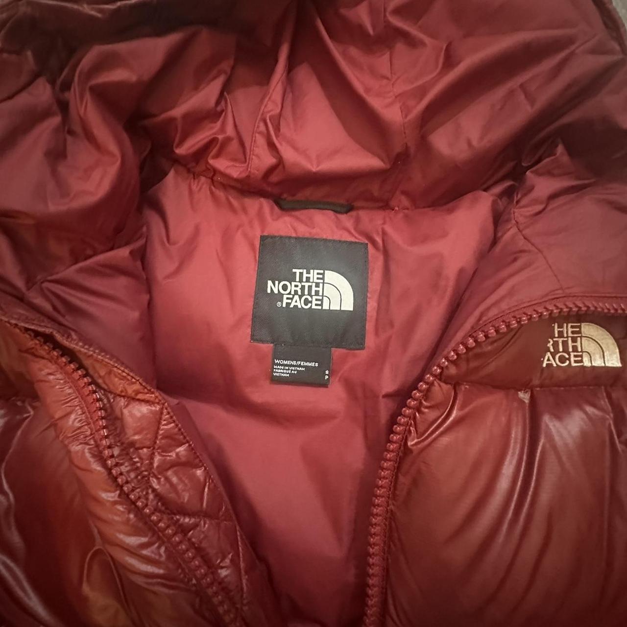 Red North Face Puffer Jacket Women’s S Has some... - Depop