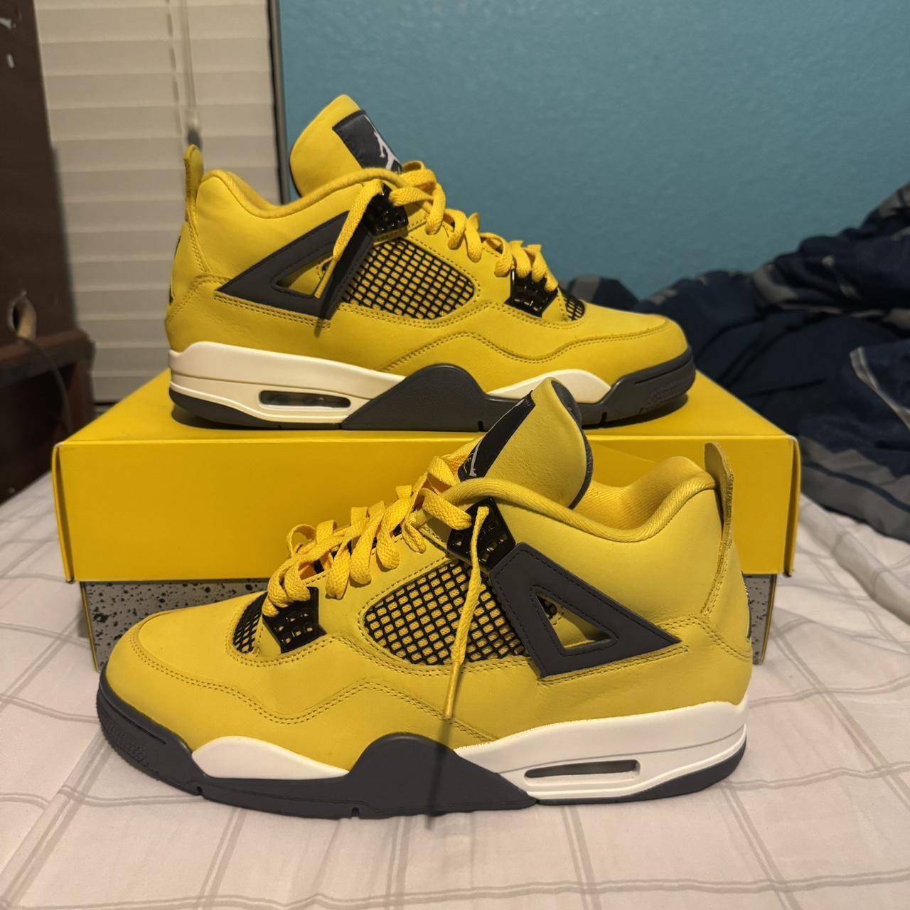 Air Jordan 4 Retro Lightning Brand New Bought from... | Depop