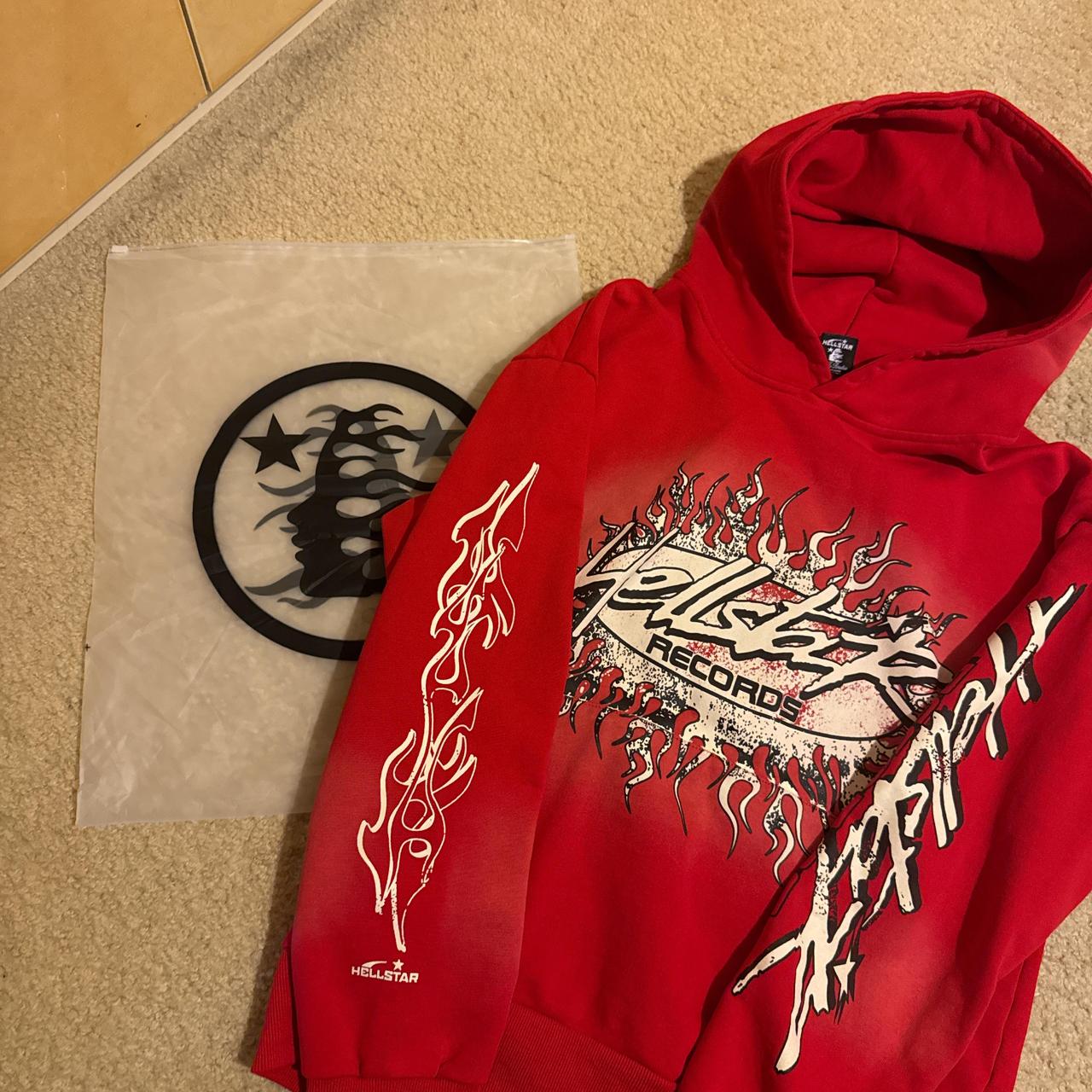 Hellstar Hoodie - SIZE M - COMES WITH PACKAGING -... - Depop
