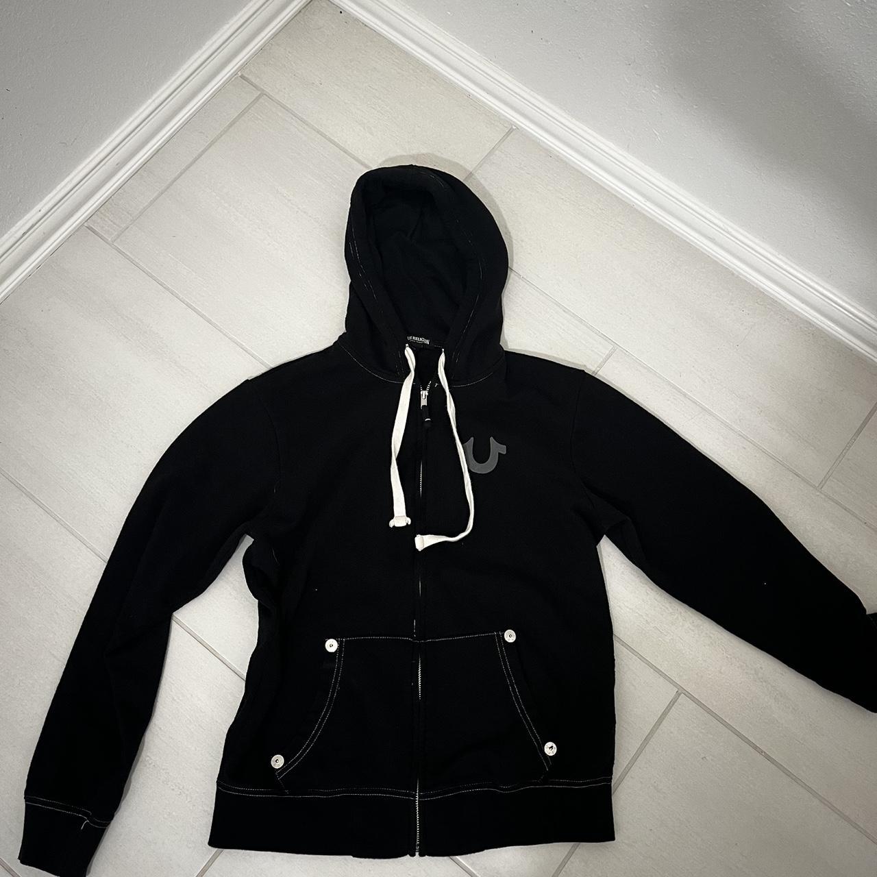 true religion zip up lightly used good condition - Depop