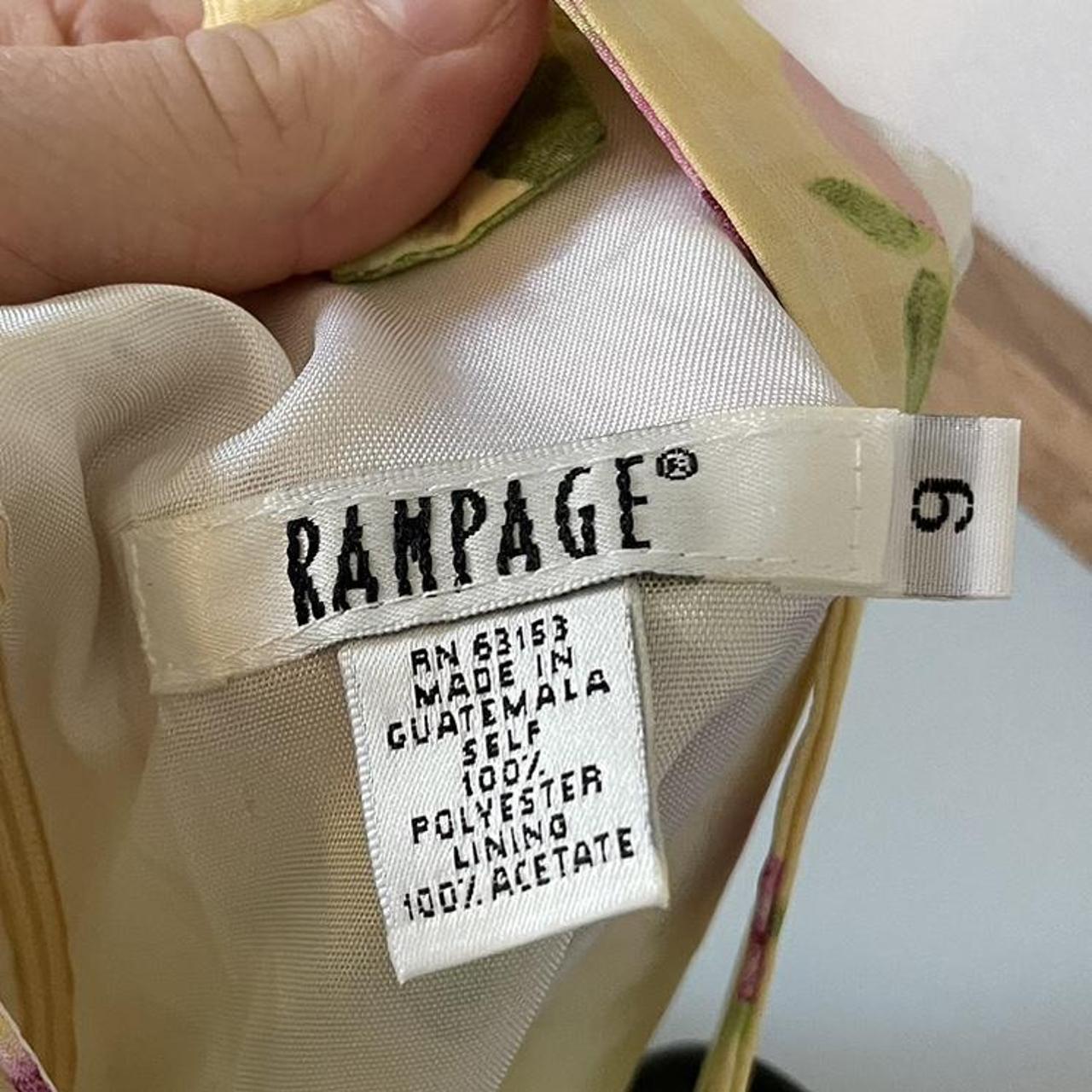 Yellow floral rampage dress - Depop