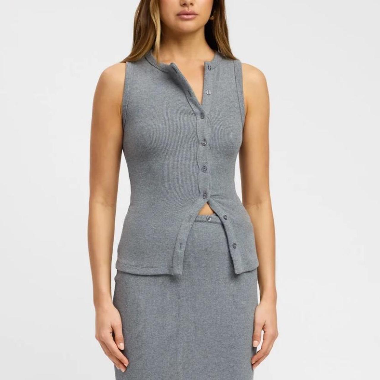 Kookai Bec Button Tank NWOT - tried on but never... - Depop