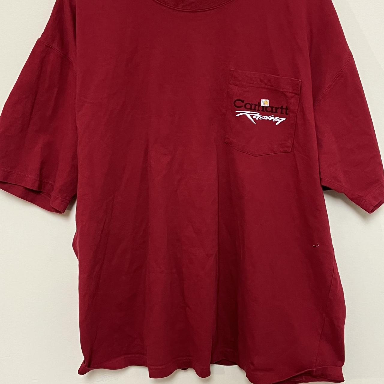 Red Carhartt Racing T-Shirt! message me for any... - Depop