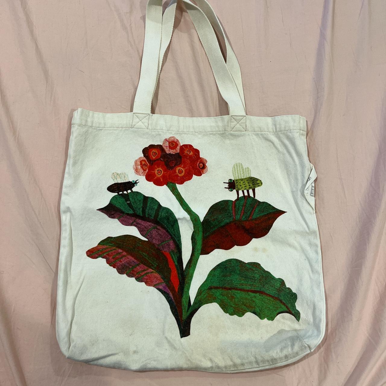 Gorman Women's Cream and Red Bag | Depop