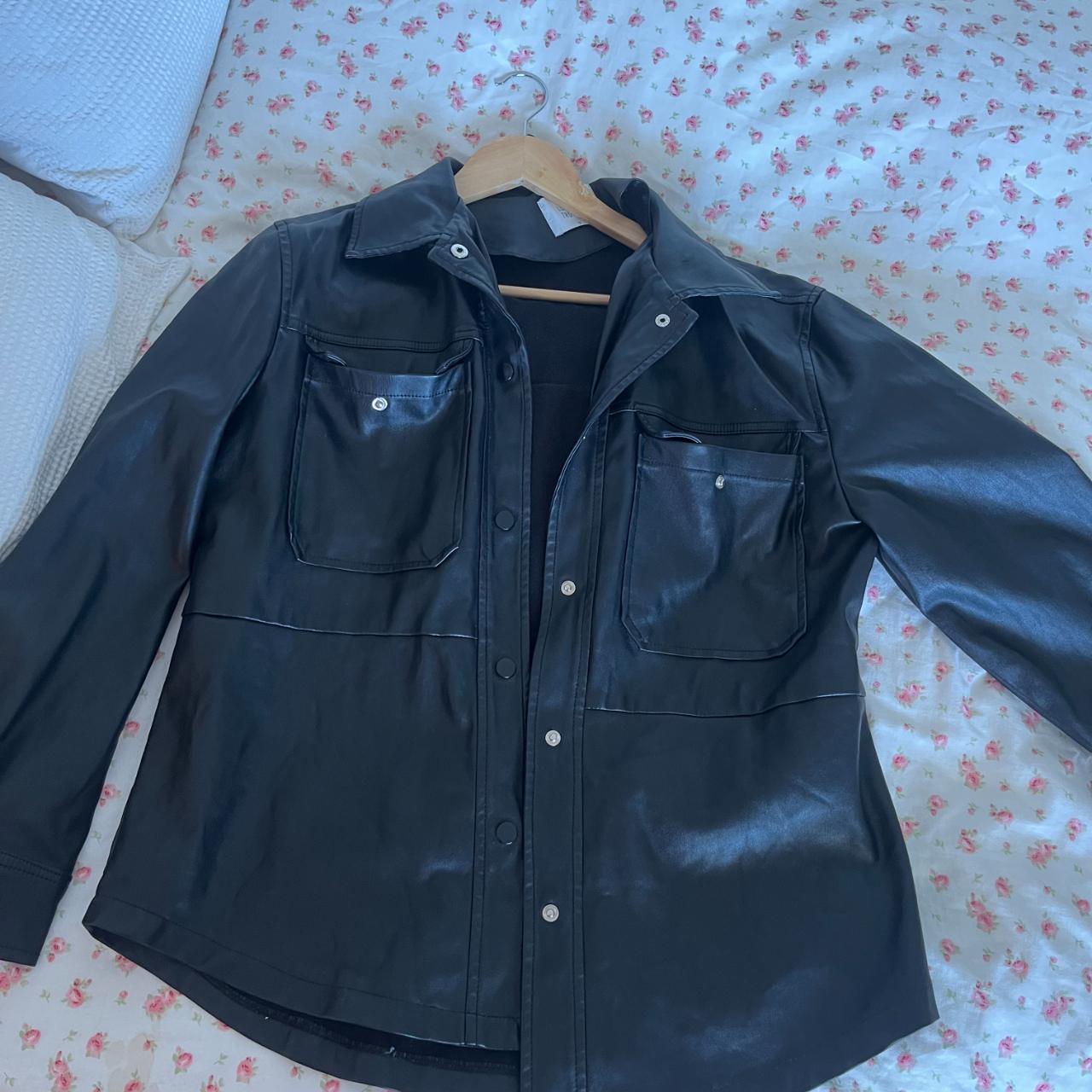 Universal Store Leather jacket - originally $120 - Depop