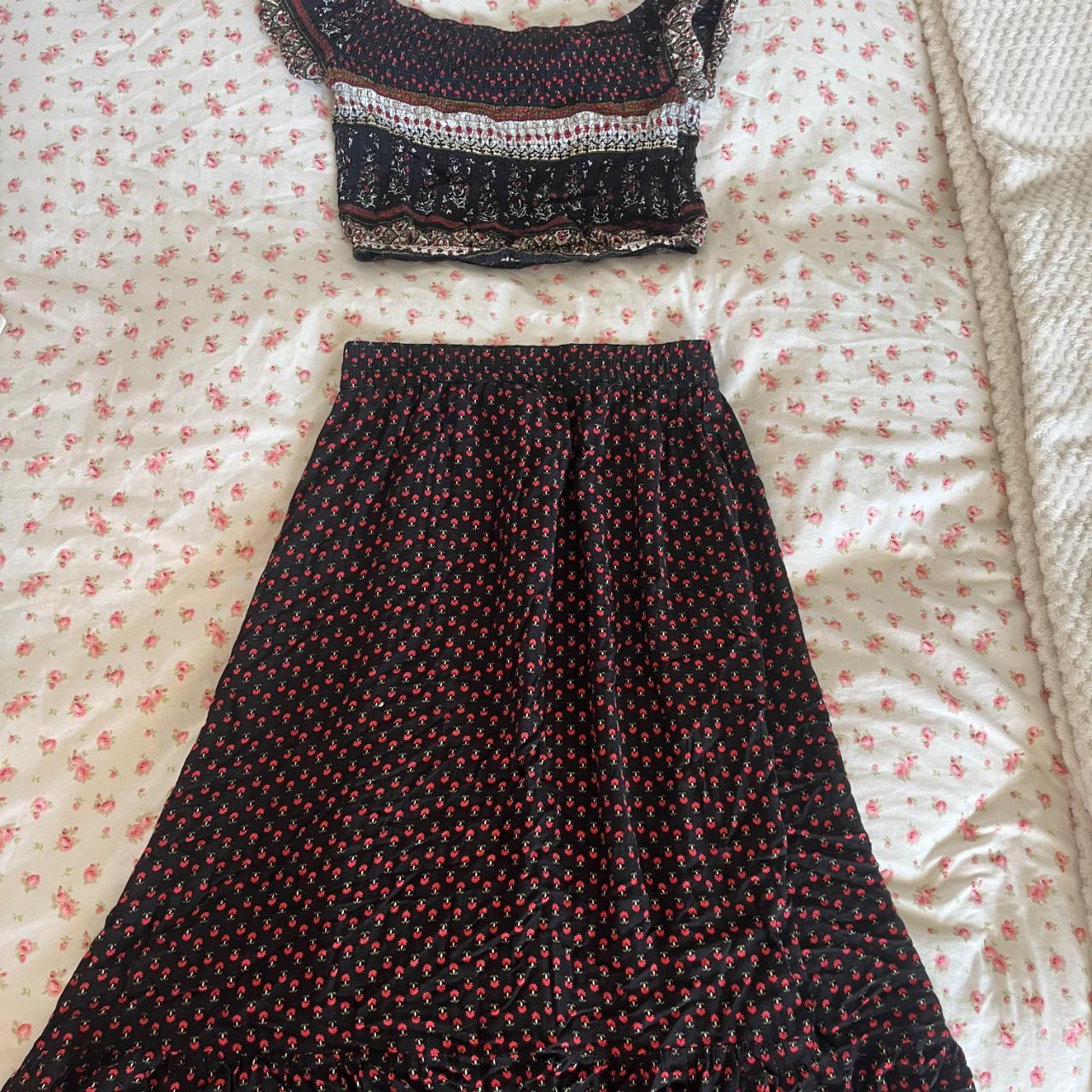 Boho style 2 piece summer set - Depop