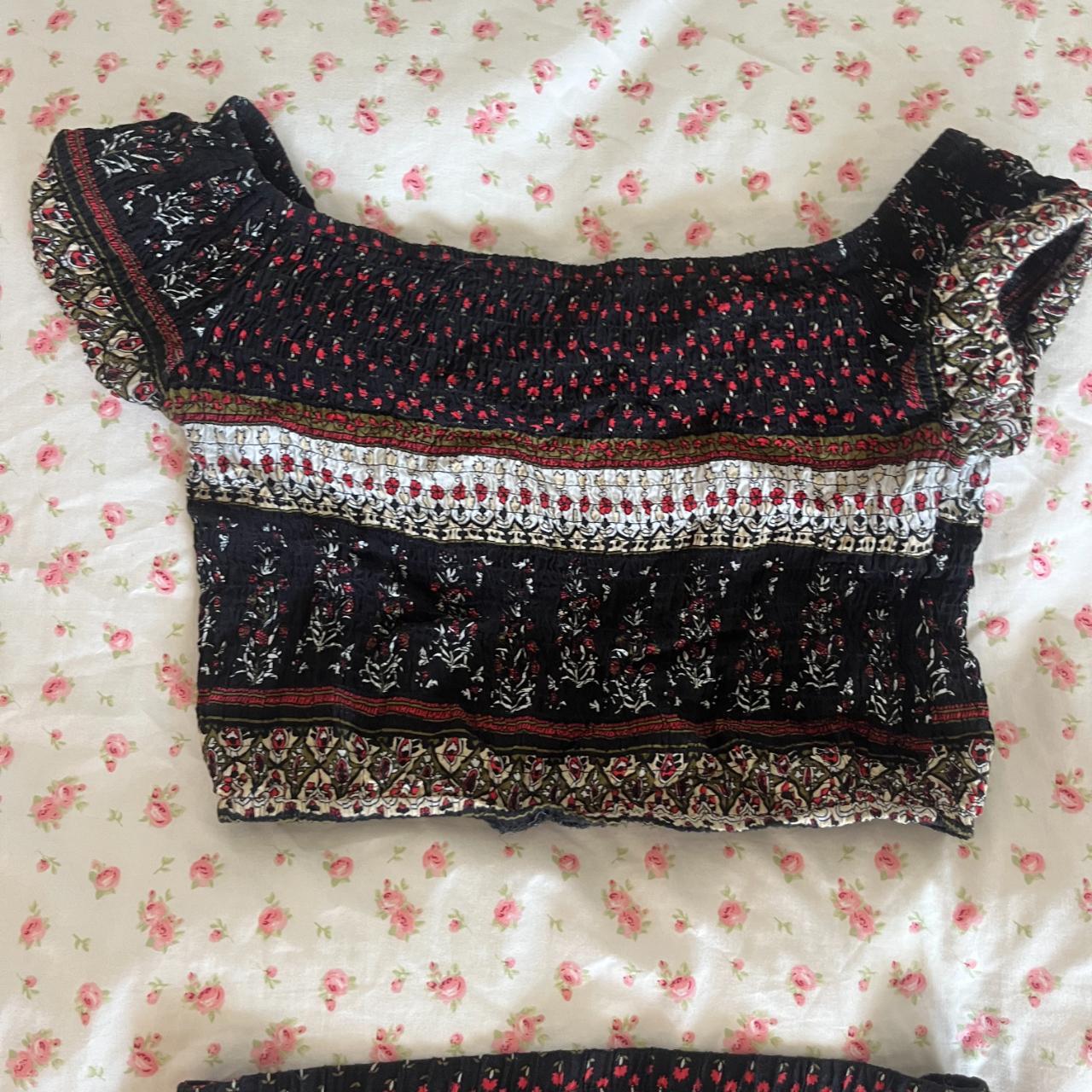 Boho style 2 piece summer set - Depop