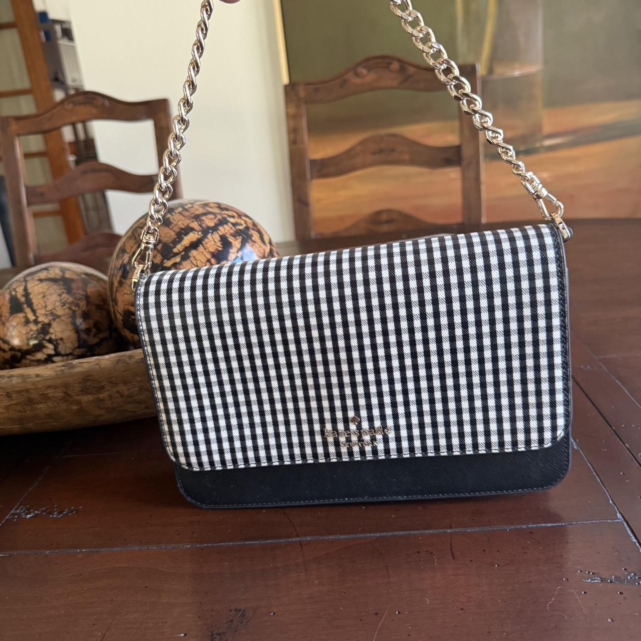 Stunning Kate spade checkered shoulder/crossbody... | Depop