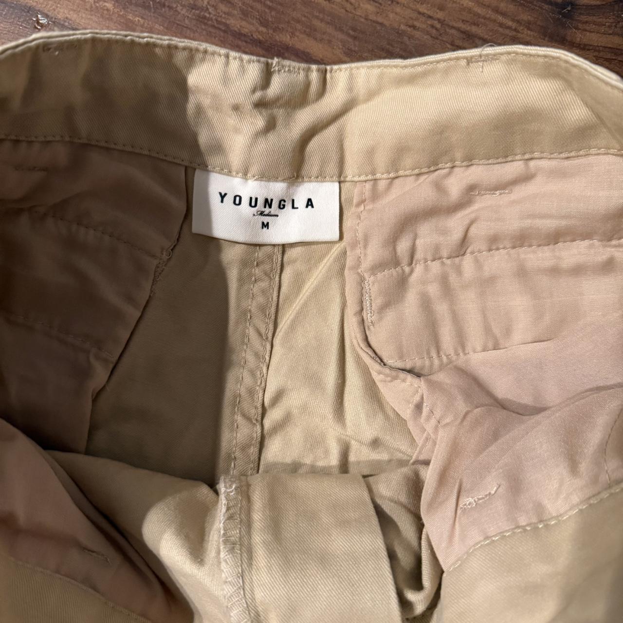 YoungLA khaki cargo pants - Depop