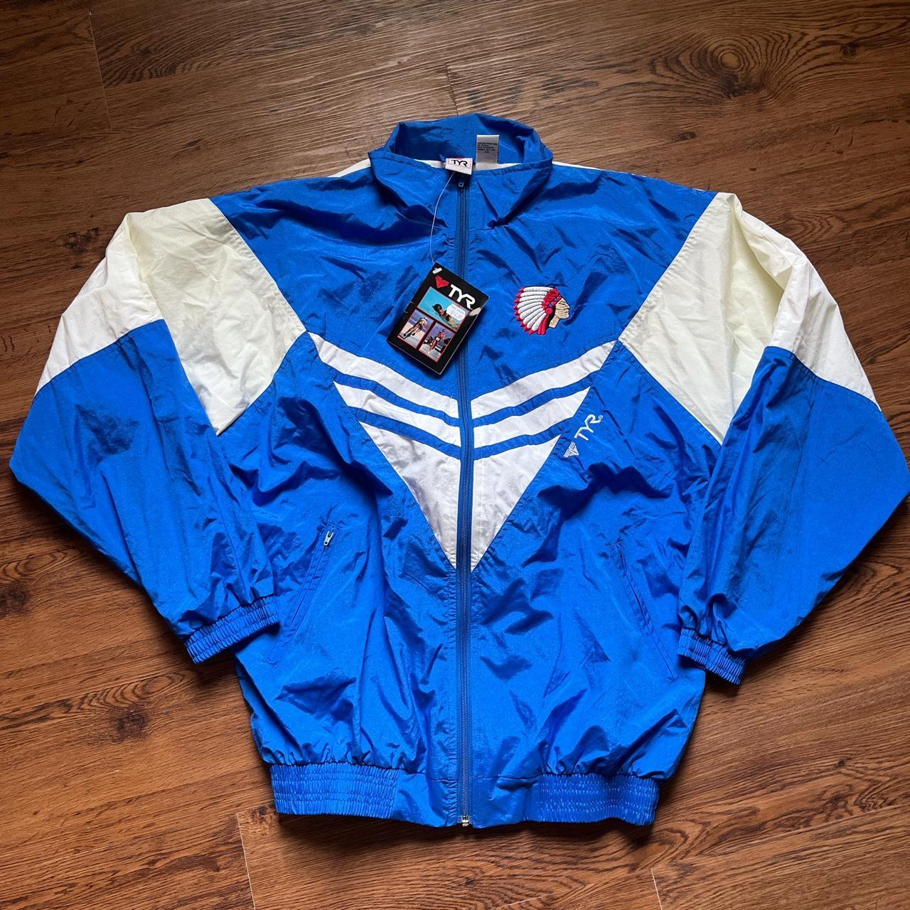 Vintage deadstock TYR windbreaker Native American... - Depop