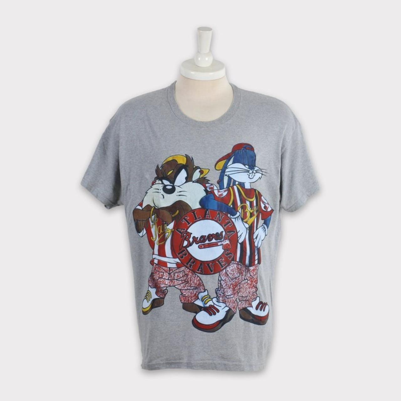 Vintage 00s Atlanta Braves T-shirt Atlanta Braves... - Depop