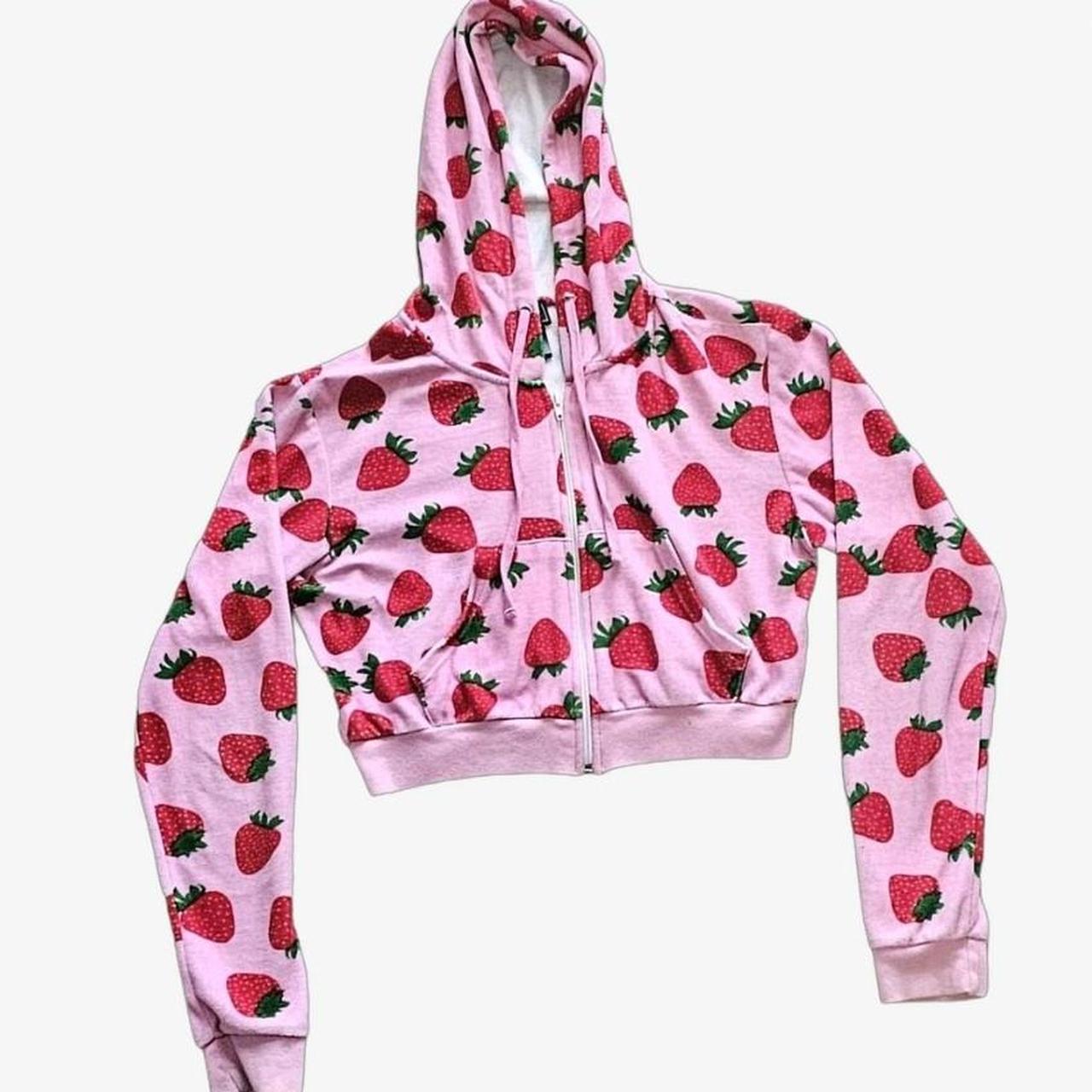 Medium cropped strawberry jacket! For reference, I... - Depop