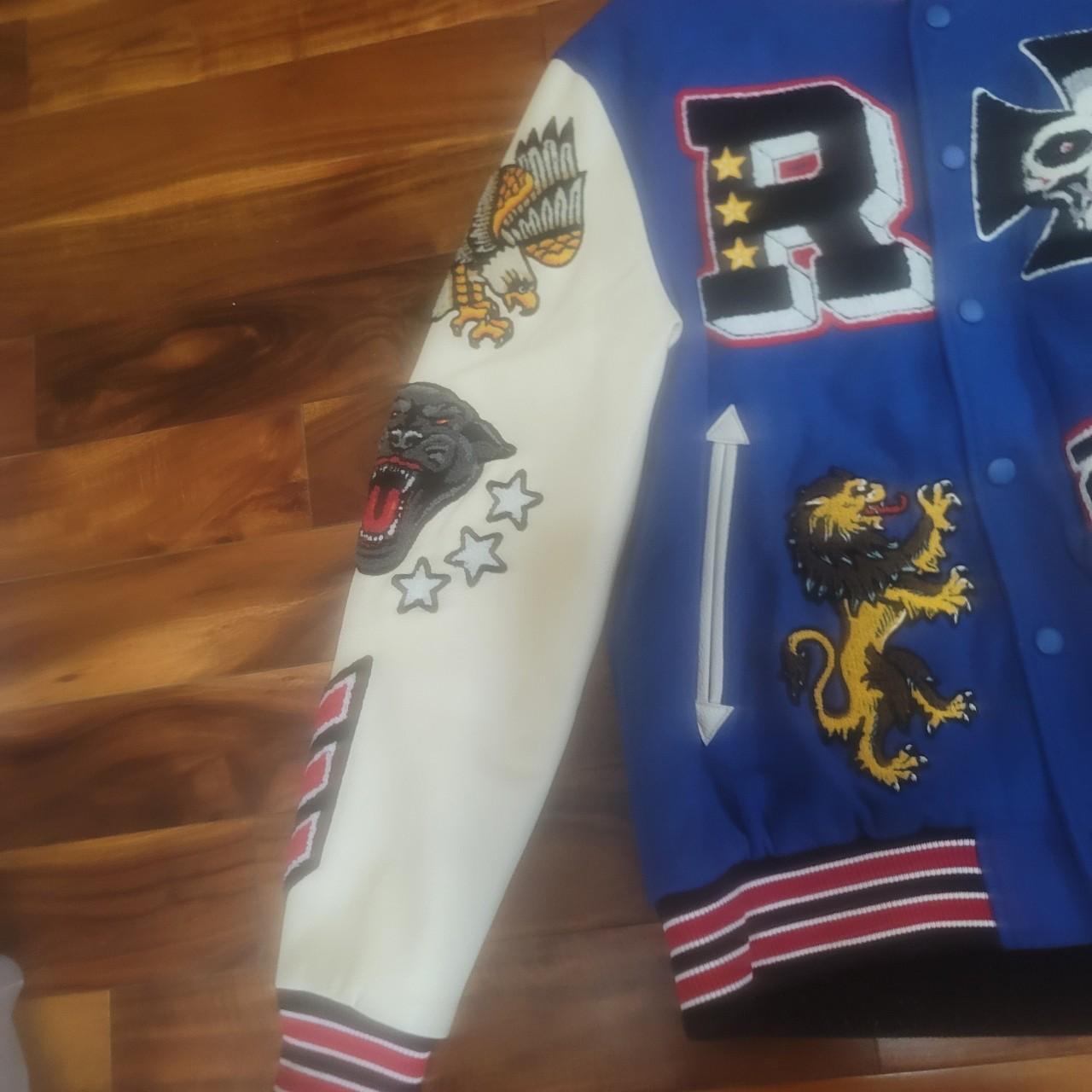 Varsity Jacket with patches - Depop