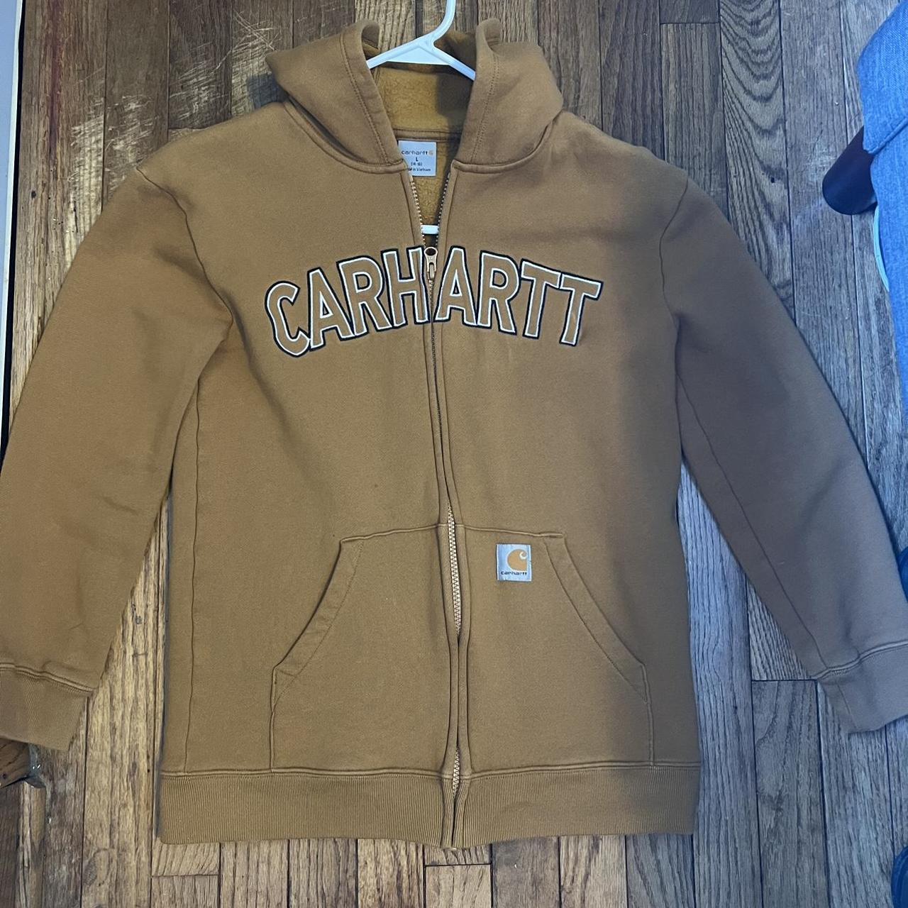 Kids large Vintage Carhartt zip up (14-16) Fits... - Depop