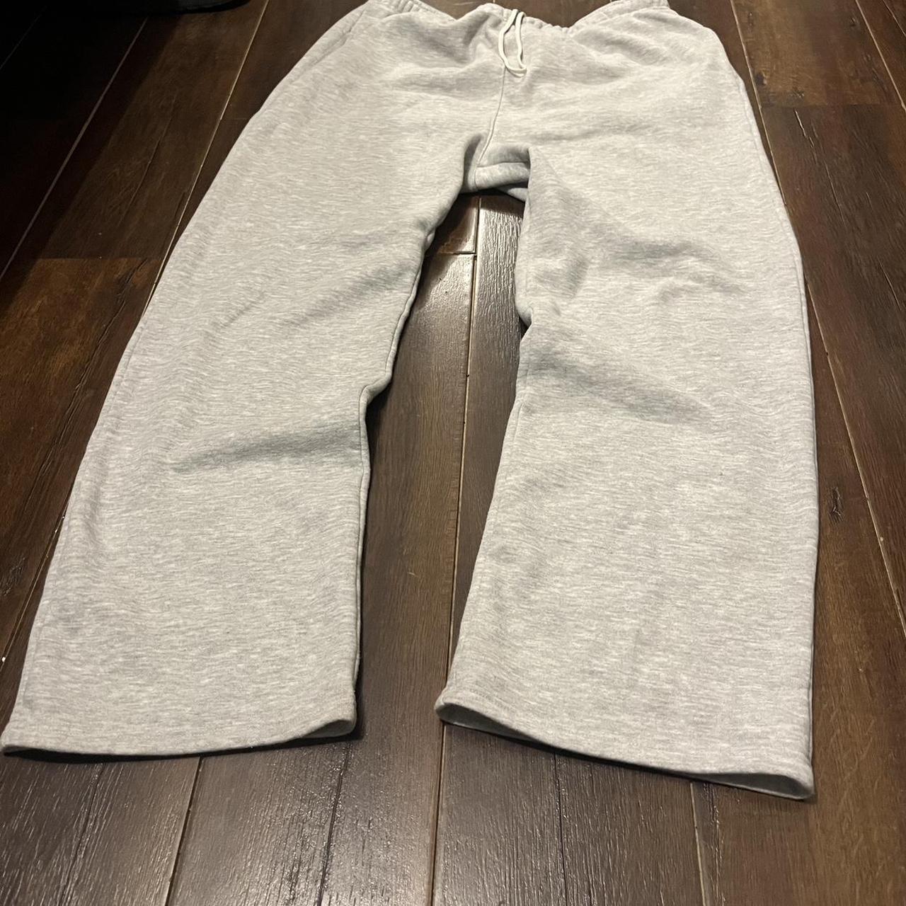 Baggy essential grey sweatpants Size XXL can be... | Depop