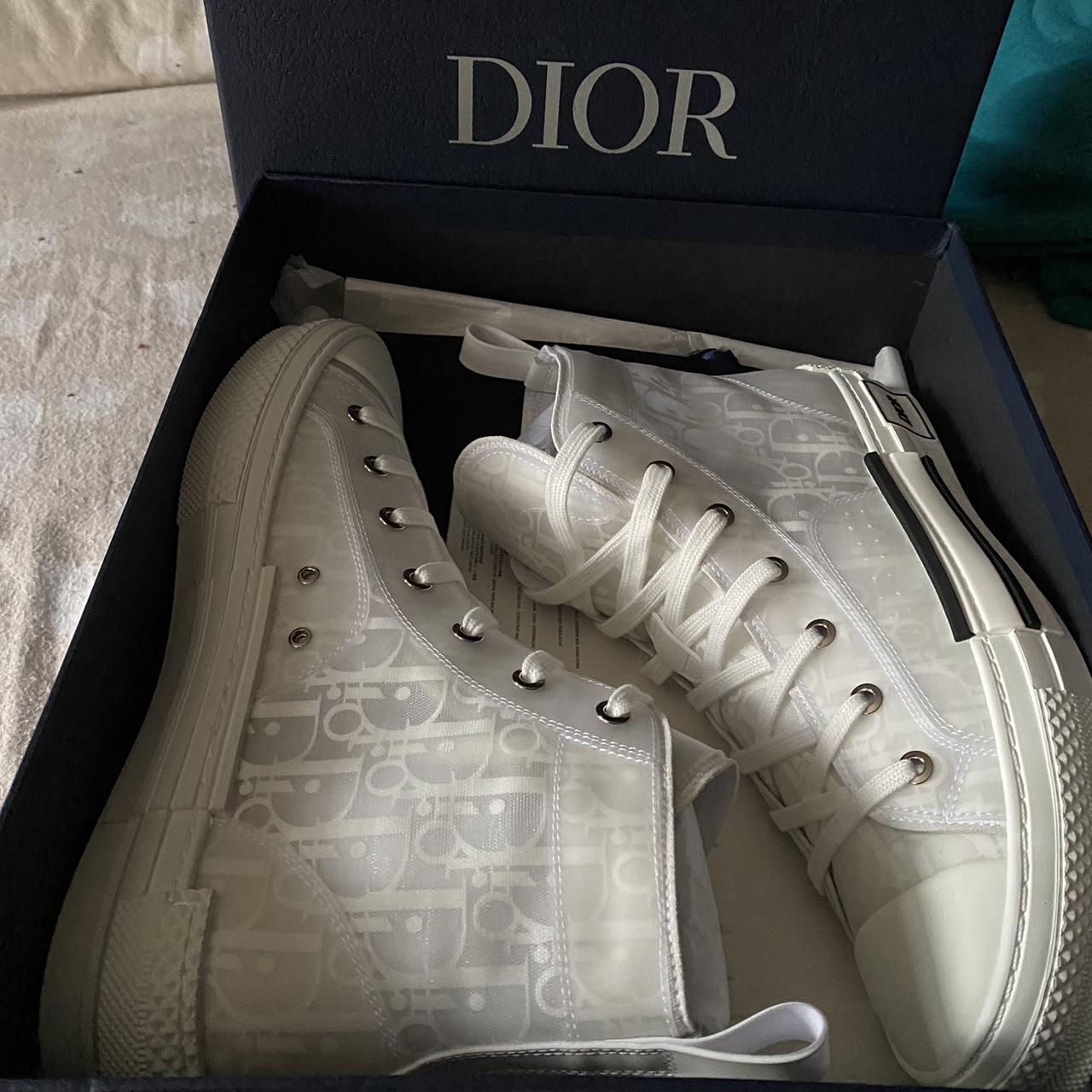 Dior b23 Size 9 worn once With box bags and envelope - Depop