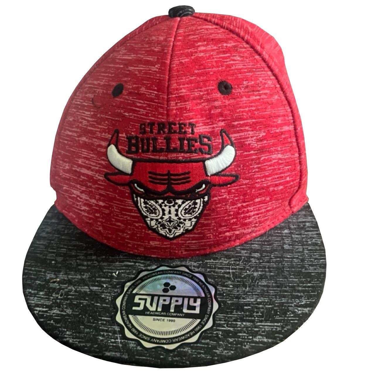 Street Bullies red and black snapback hat #streetwear - Depop