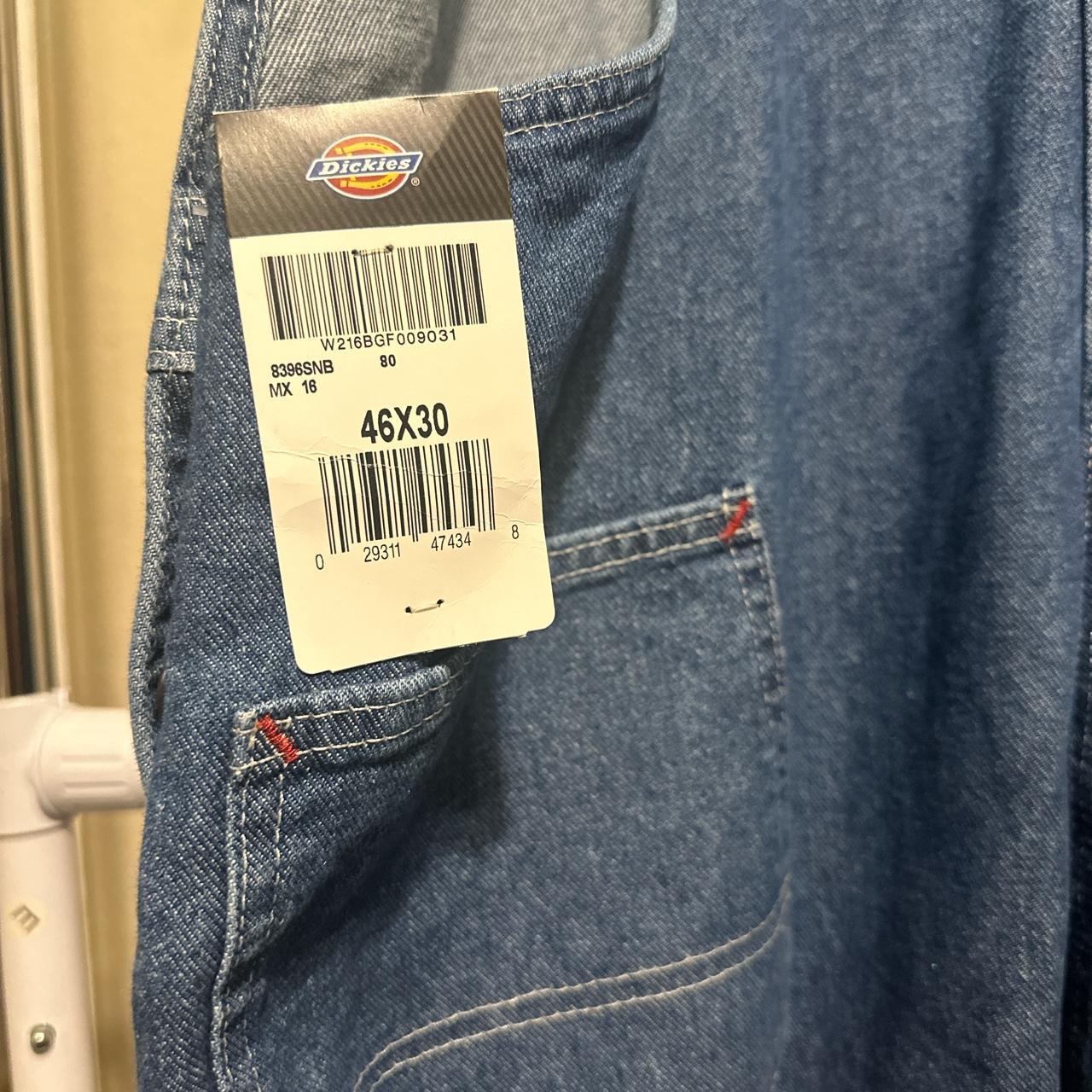 Brand new with tags dickies denim overalls size 46x30 - Depop