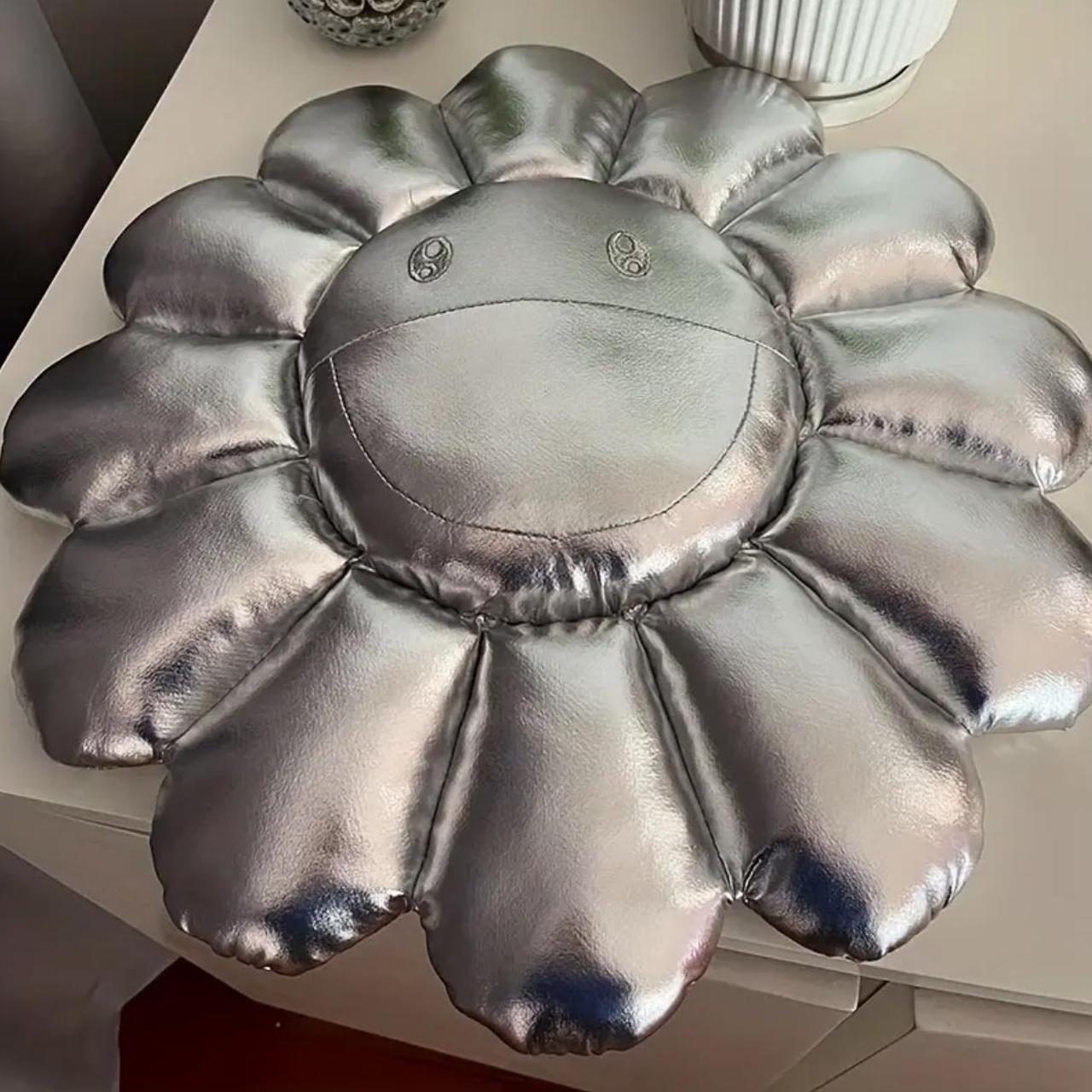 Murakami flower pillow Double sided with different... - Depop