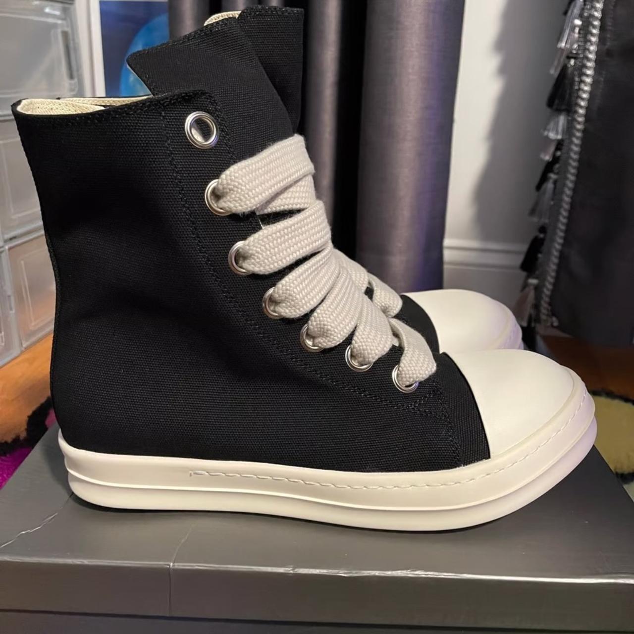Rick Owens Ramones High Jumbo Lace - Depop