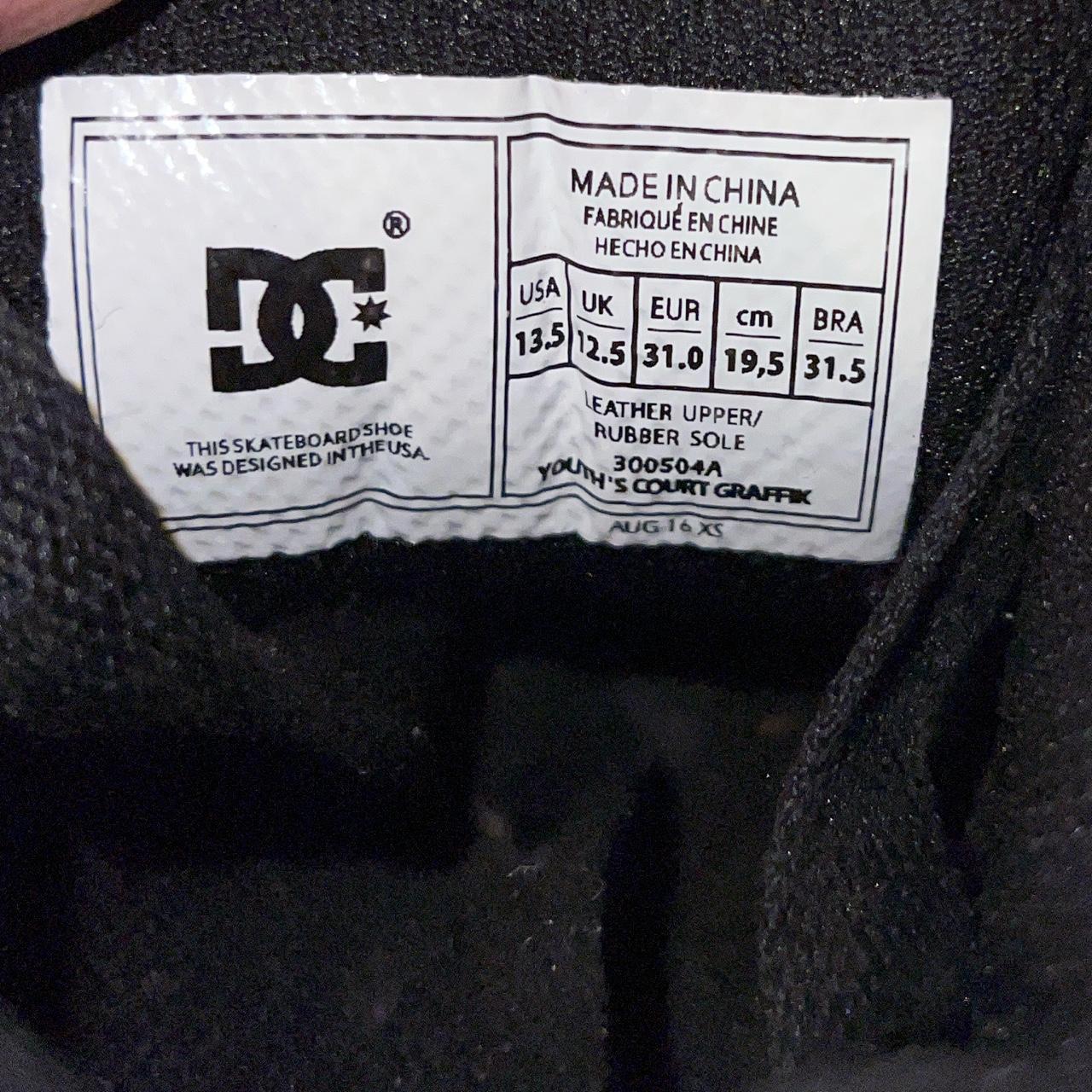 DC, little kids dc shoes size 13.5, swag out ur kid.... - Depop