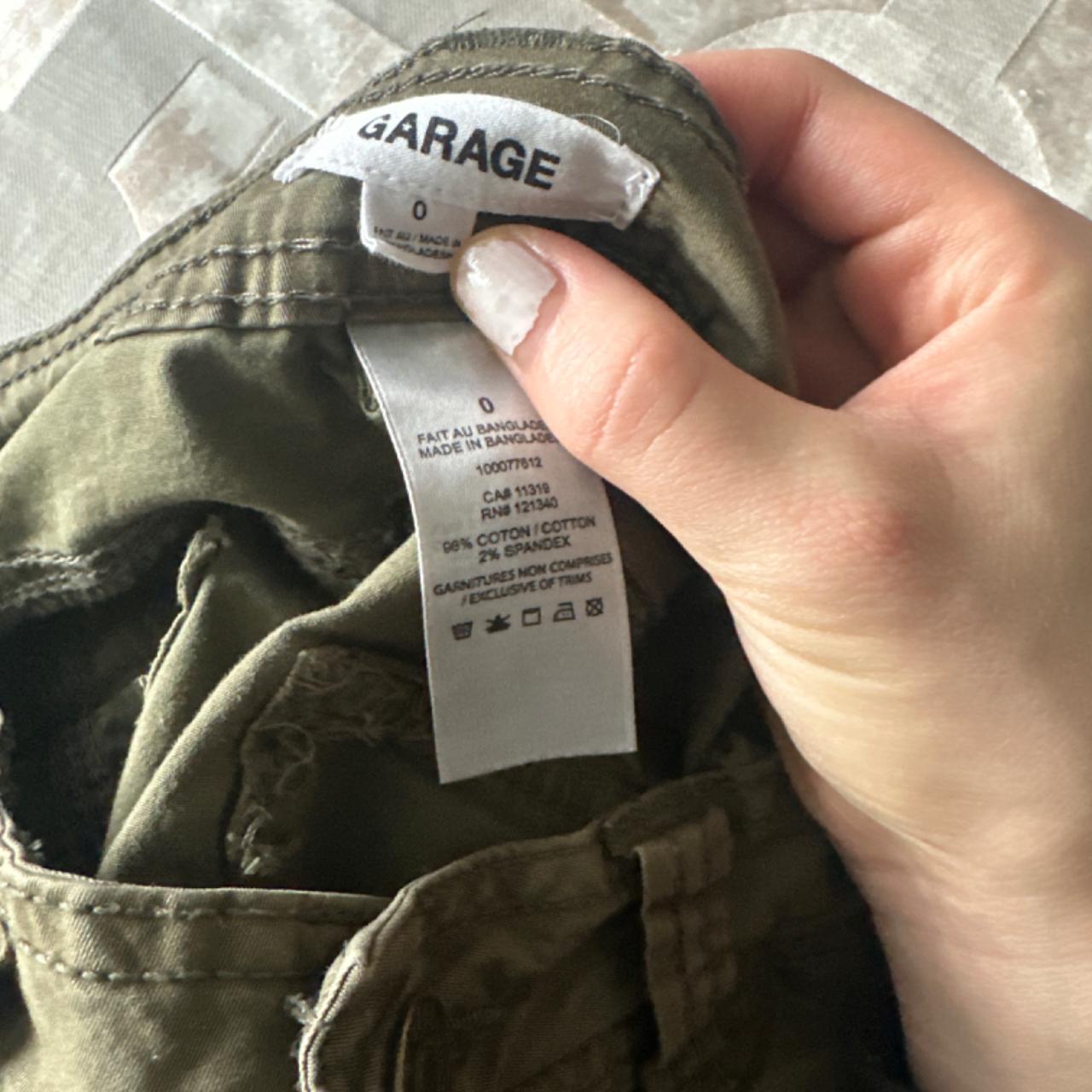 Garage olive green cargo pants size 0 - Depop