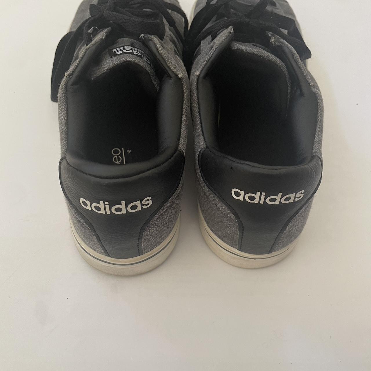 Black and Gray Adidas size 10 - Depop